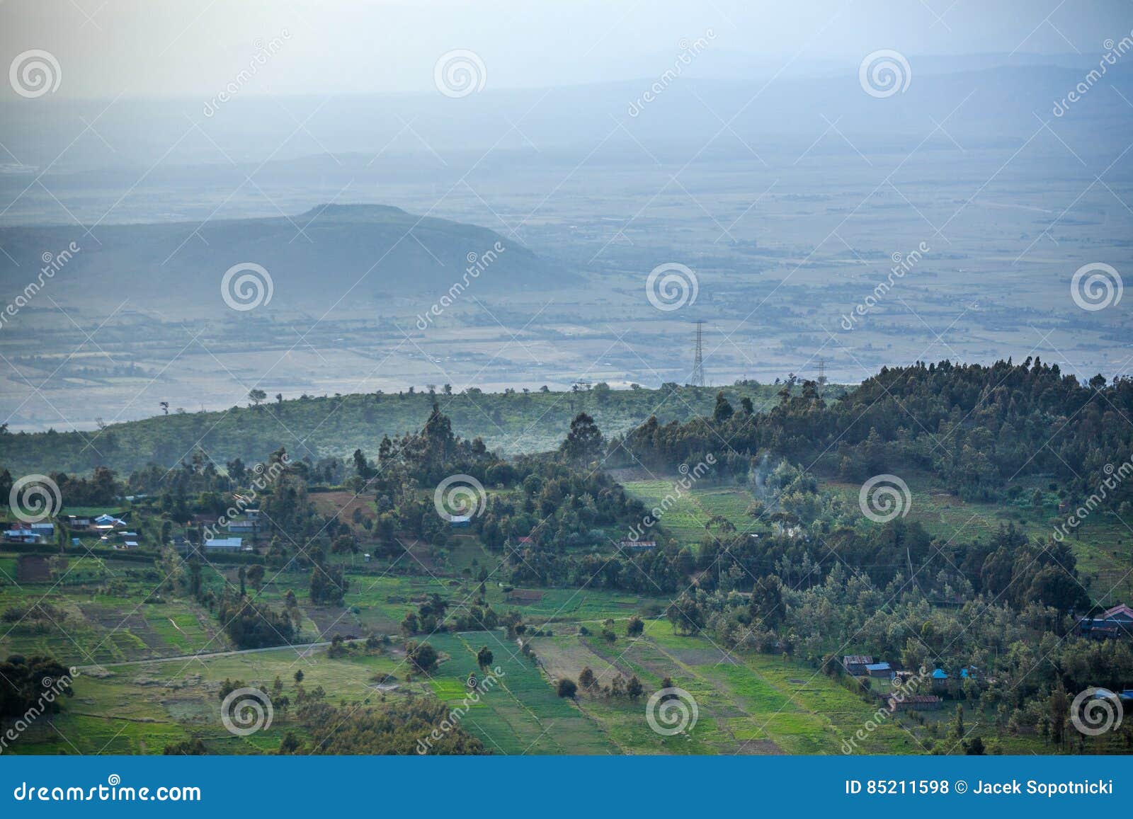 Great Rift Valley Landscape, Kenya Stock Photo - Image of african ...