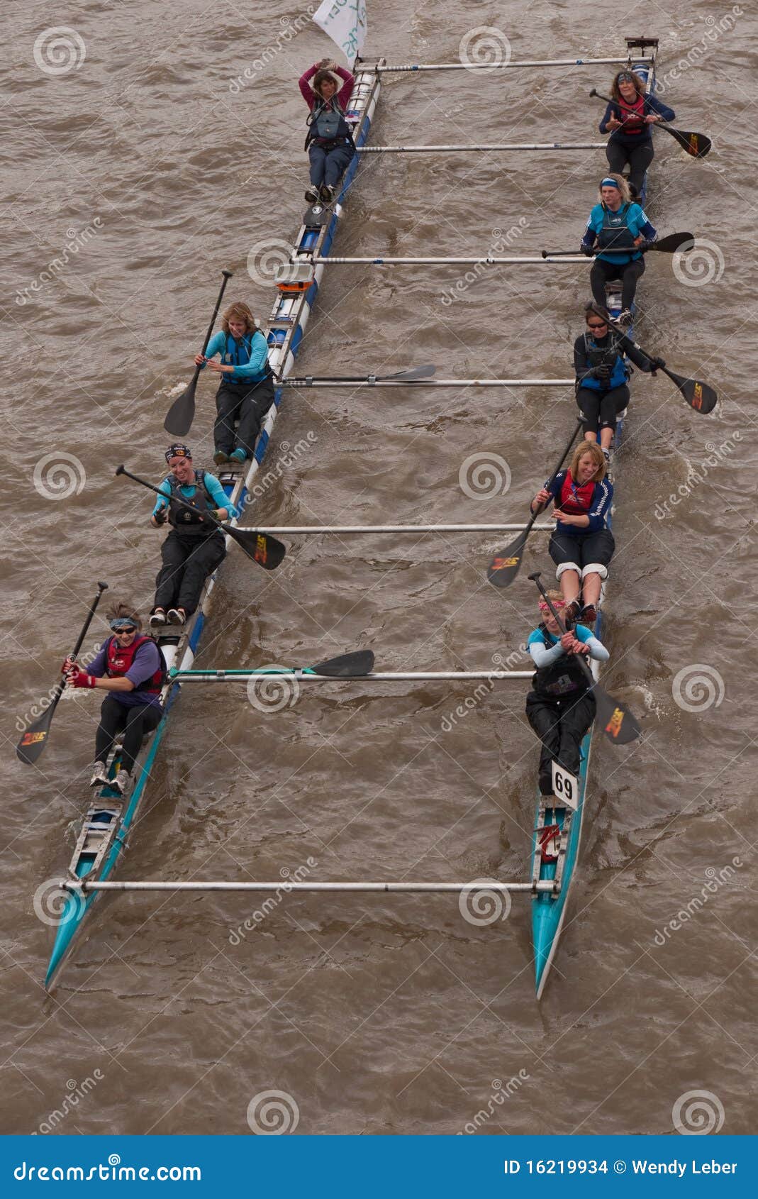The Great River Race, Boats on the Thames. Editorial Stock Image ...