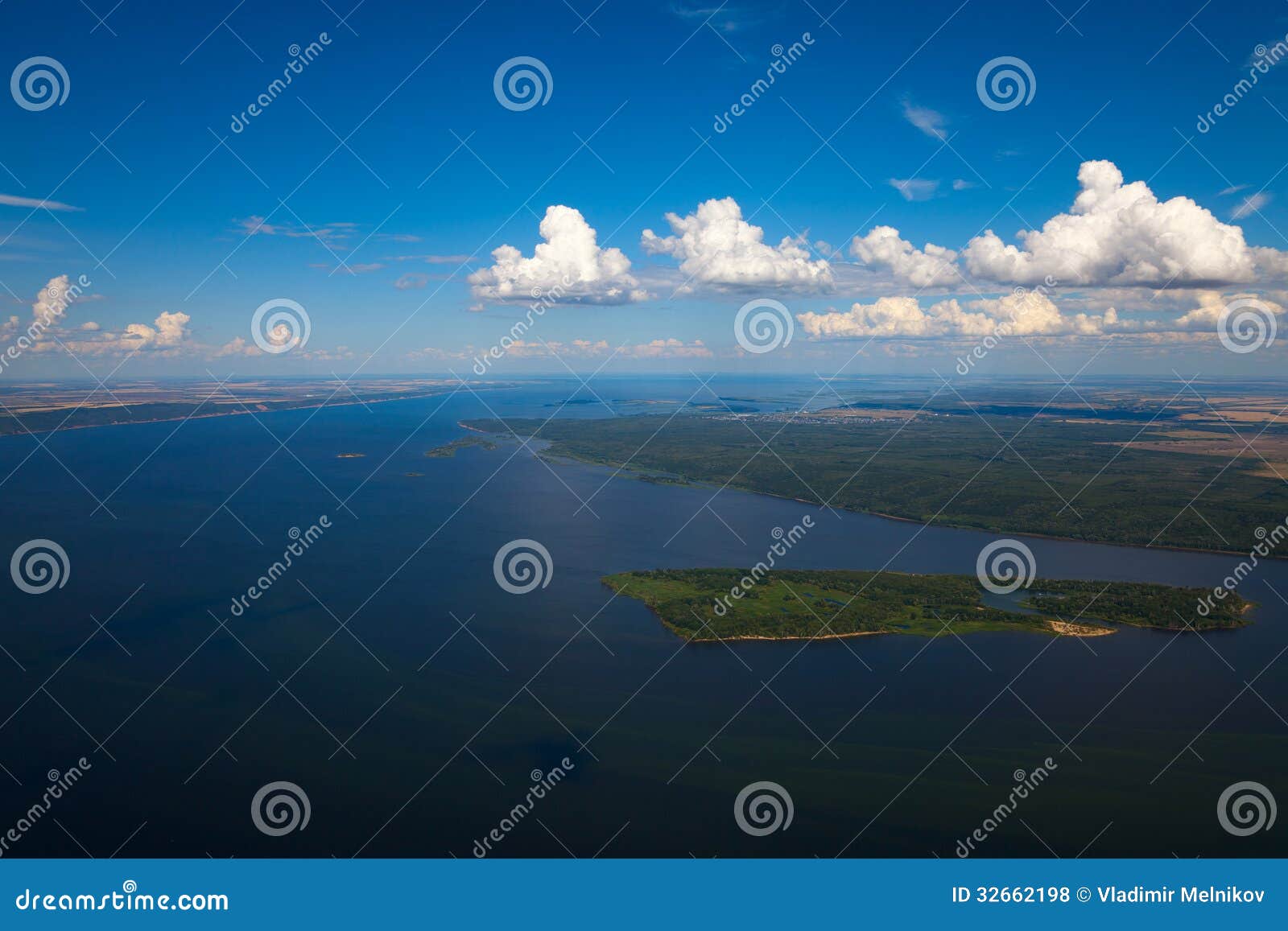 Great river Volga stock photo. Image of blue, colorful - 32662198