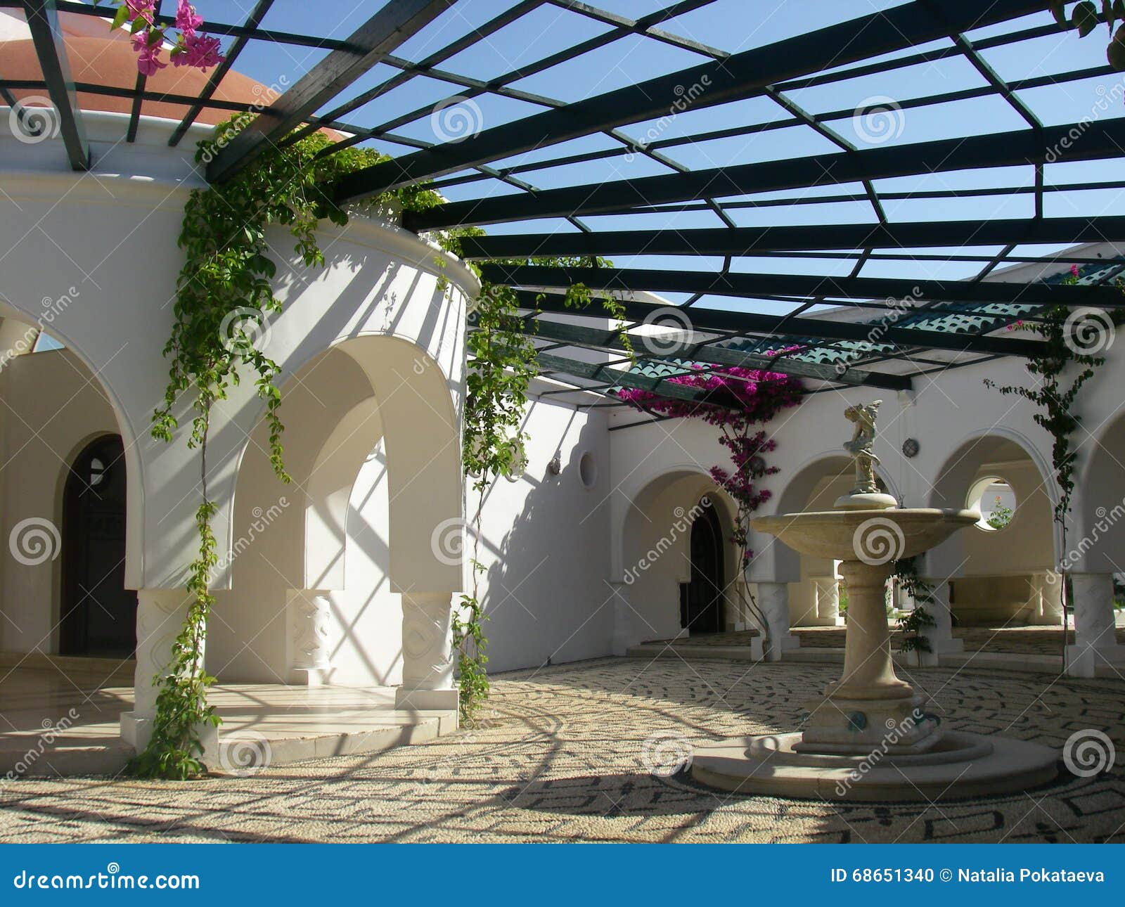 The Great Rotunda at Kalithea Thermal Springs Stock Photo - Image of ...