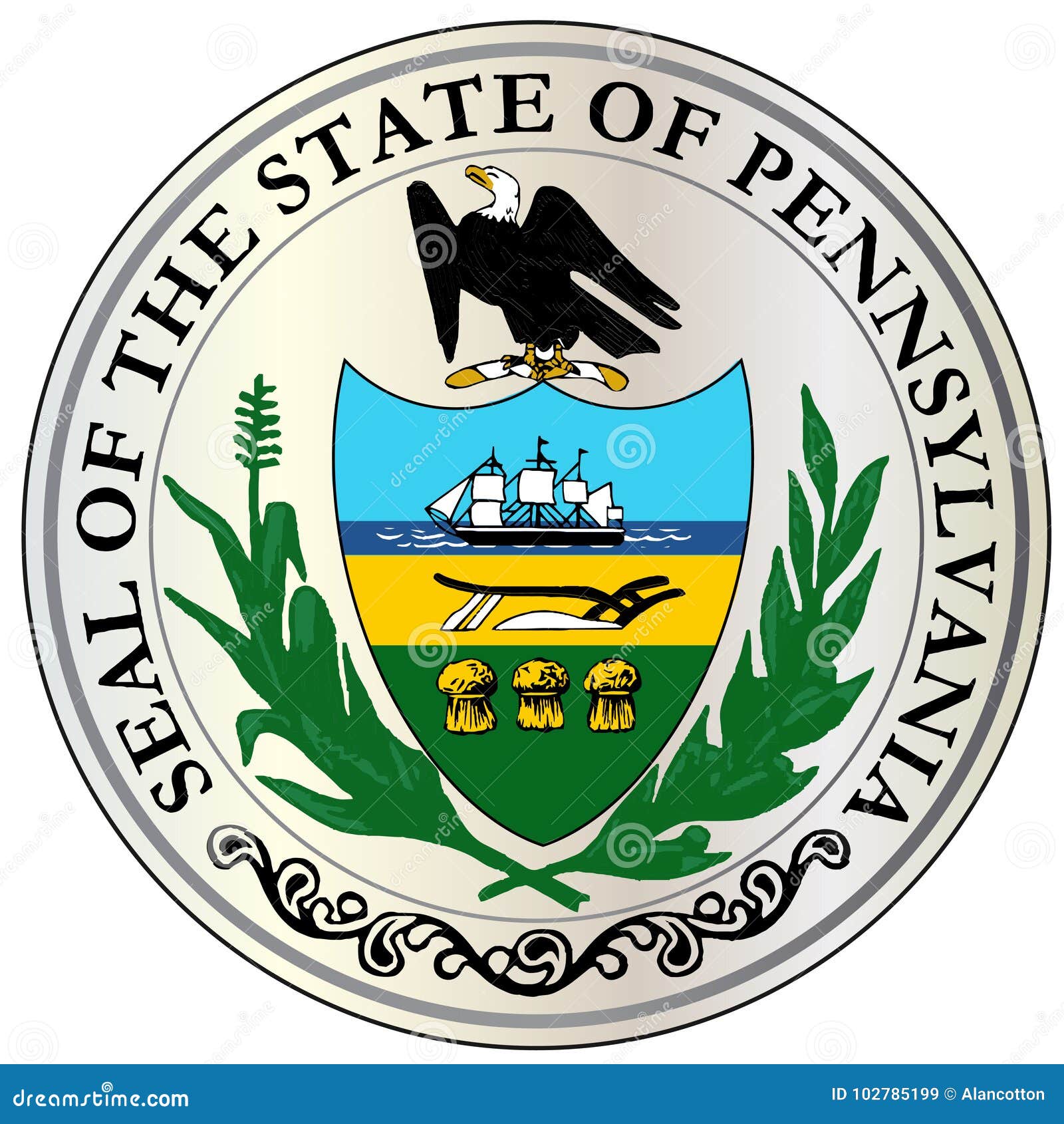 Great Seal Of The United States Vector Illustration | CartoonDealer.com ...