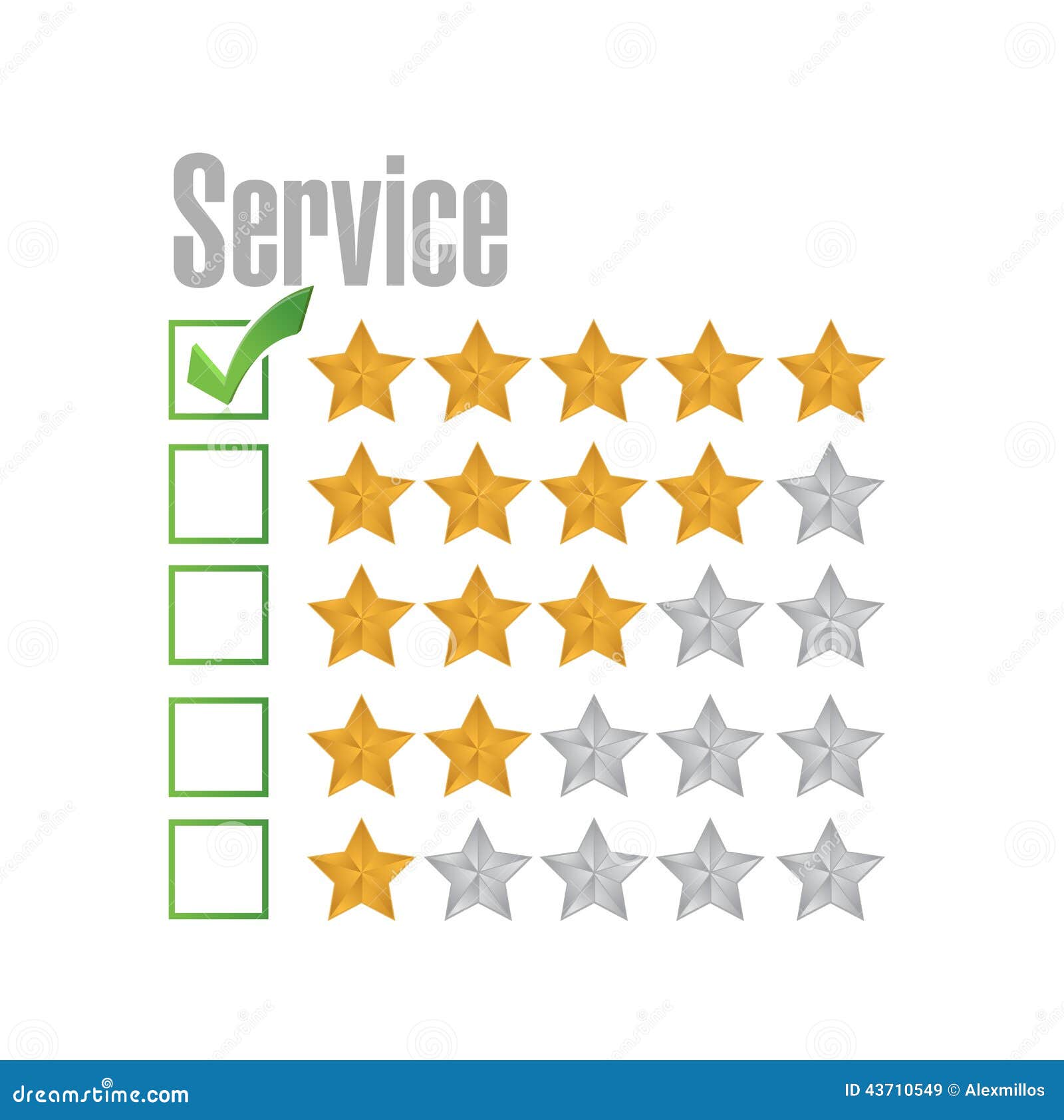Great Service Rating Illustration Design Stock Illustration ...