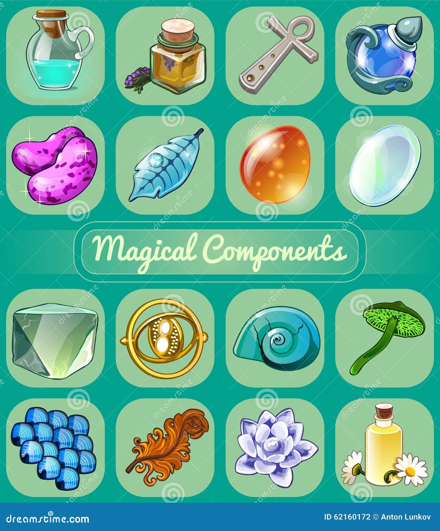 Magical Artifacts With Runes, Cartoon Image | CartoonDealer.com #68872403