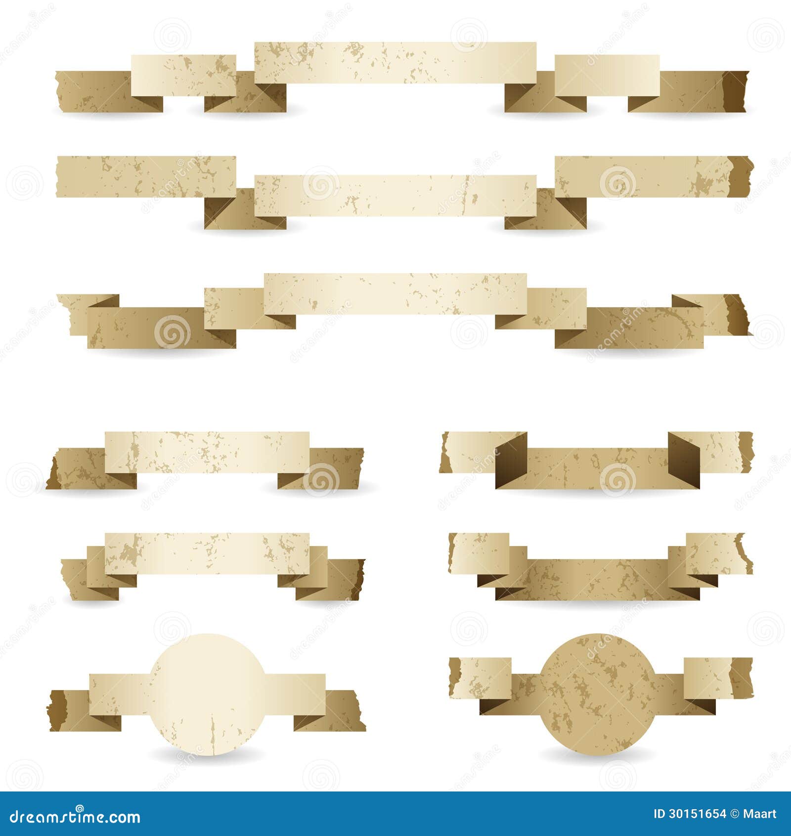 Paper ribbons stock vector. Illustration of painting - 30151654