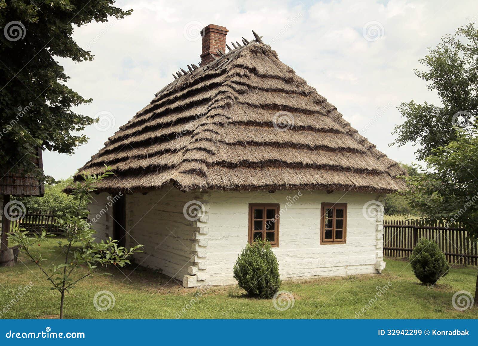 Great Shot of Old Rustic House Stock Image - Image of home, garden ...