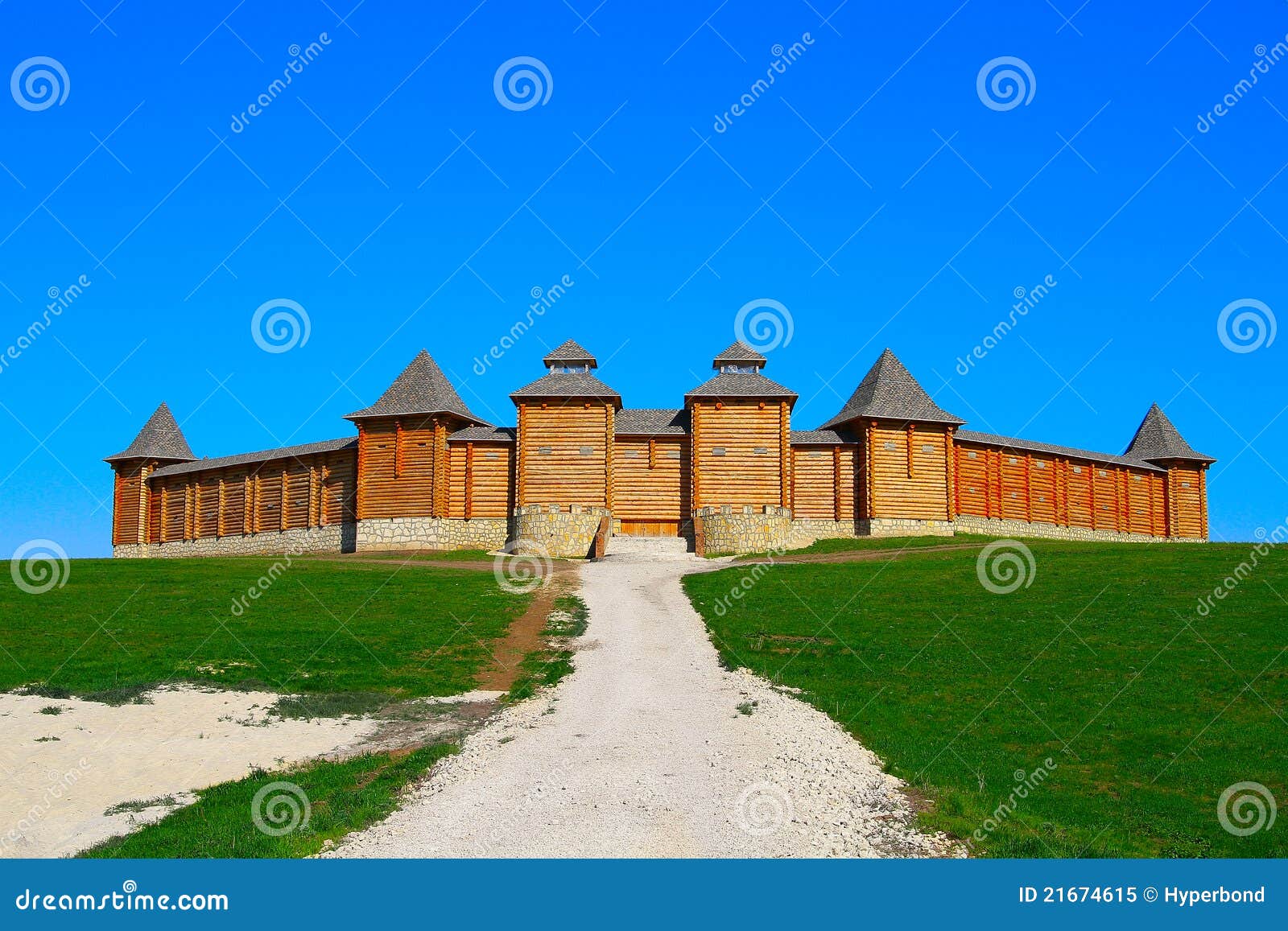 Great slavic castle stock image. Image of green, door - 21674615