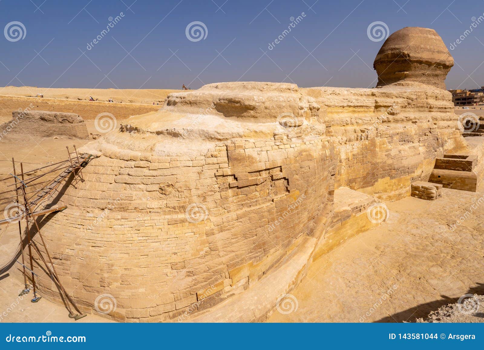 Great Sphinx of Giza stock photo. Image of iconic, architecture - 143581044