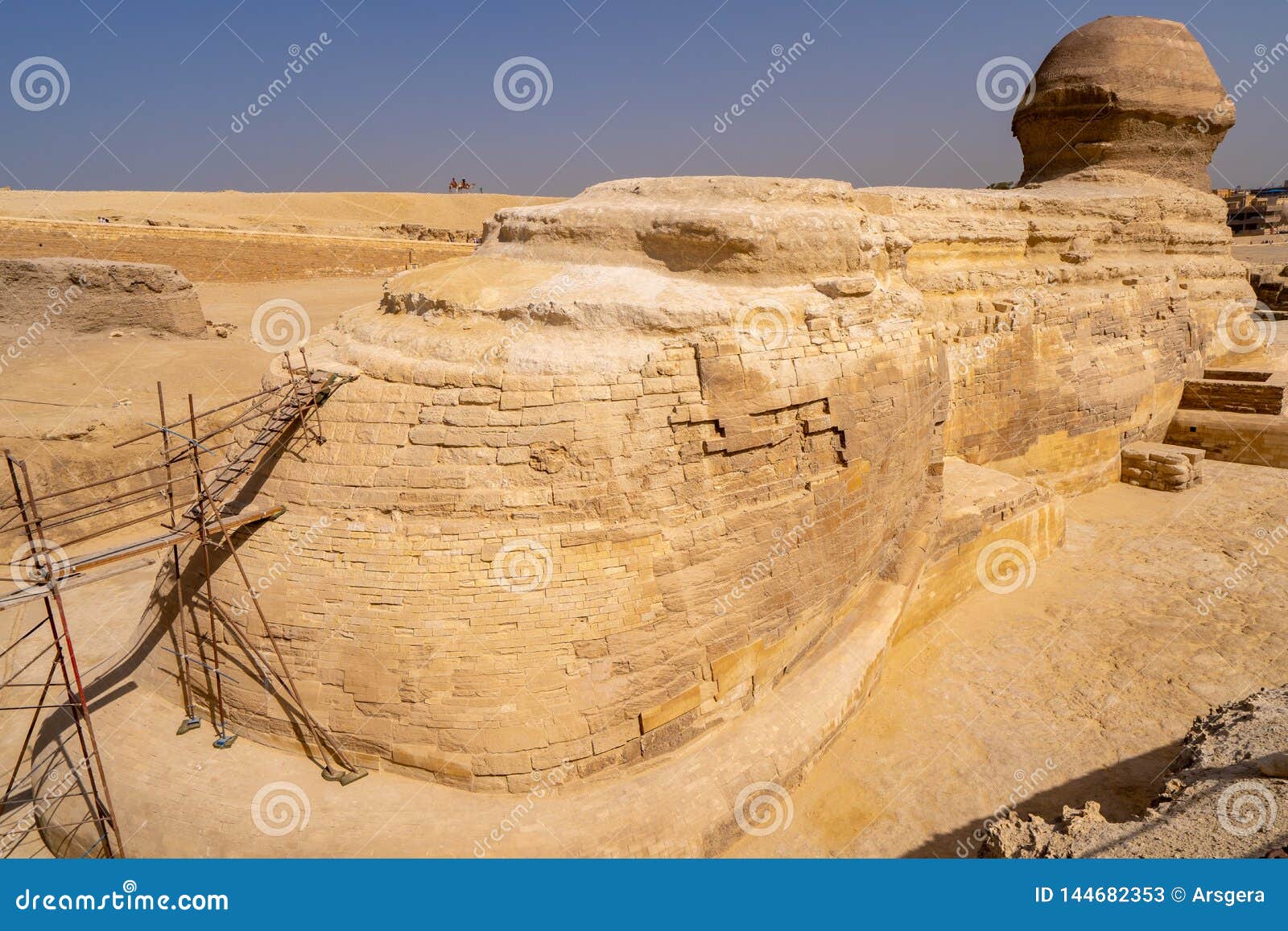 Great Sphinx of Giza stock image. Image of ruins, africa - 144682353
