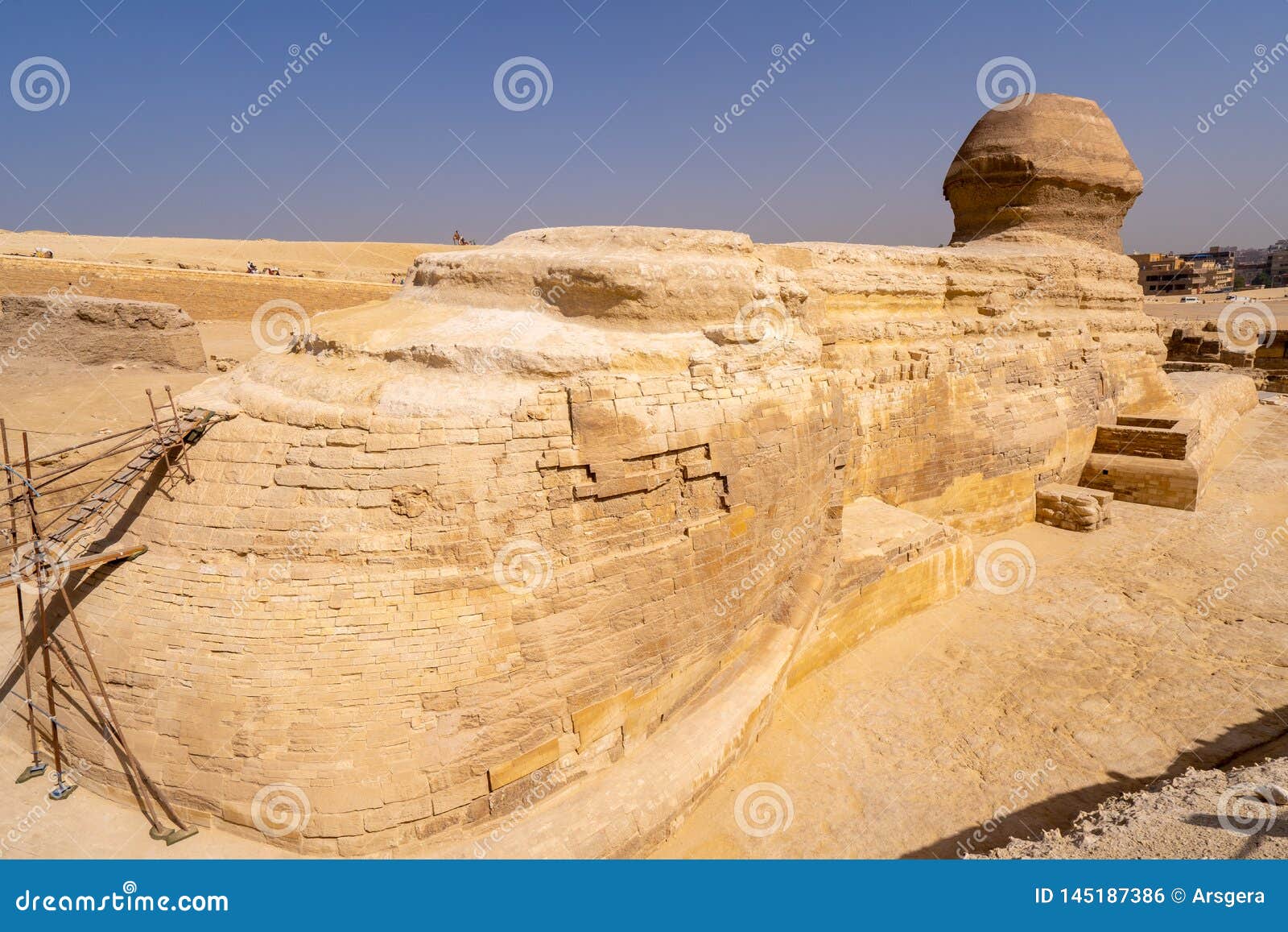 Great Sphinx of Giza stock photo. Image of khafre, historical - 145187386