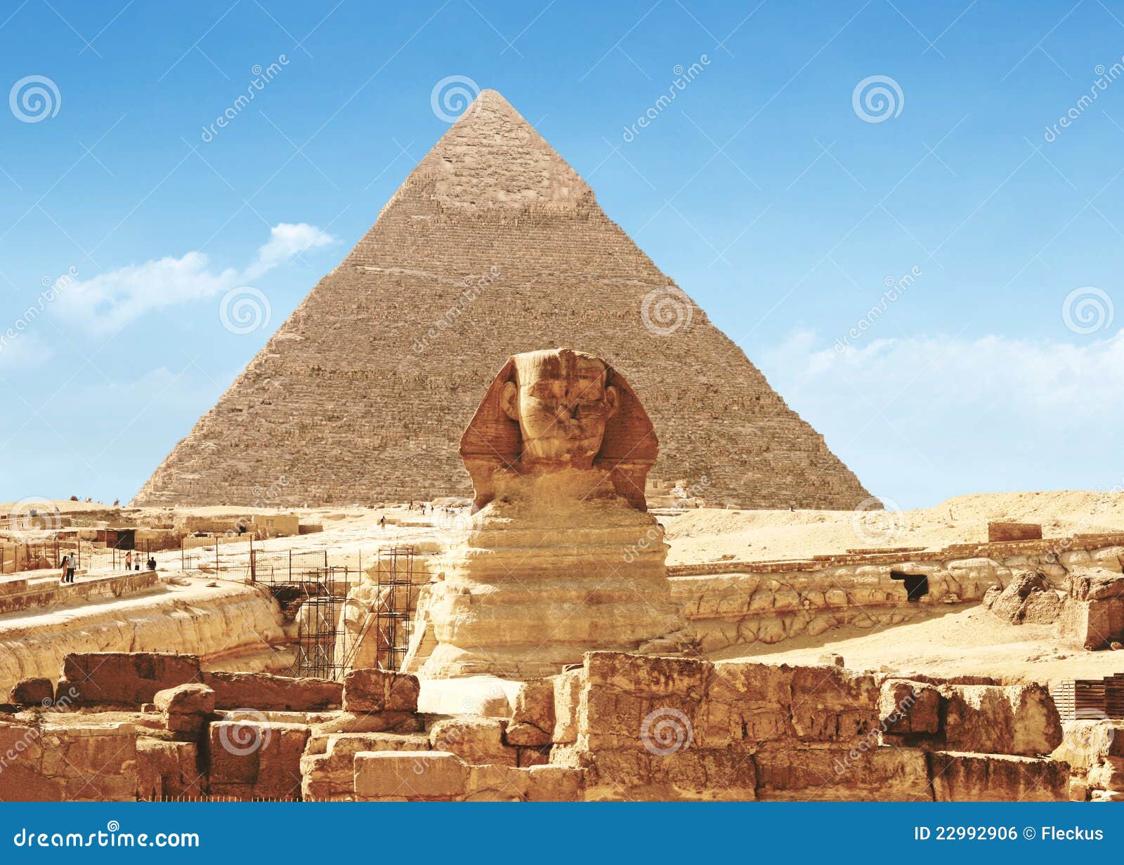 Great Sphinx of Giza - Egypt Stock Photo - Image of building, stone ...