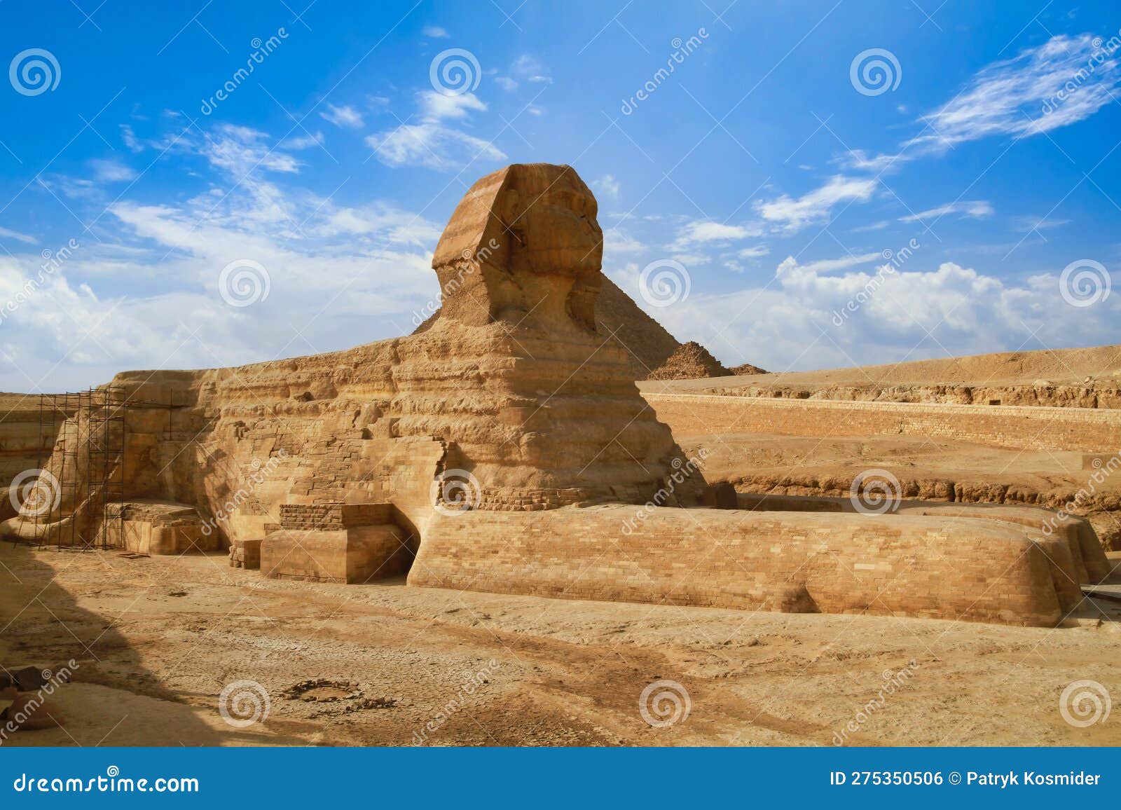 The Great Sphinx of Giza, Egypt Stock Photo - Image of cairo, pyramid ...