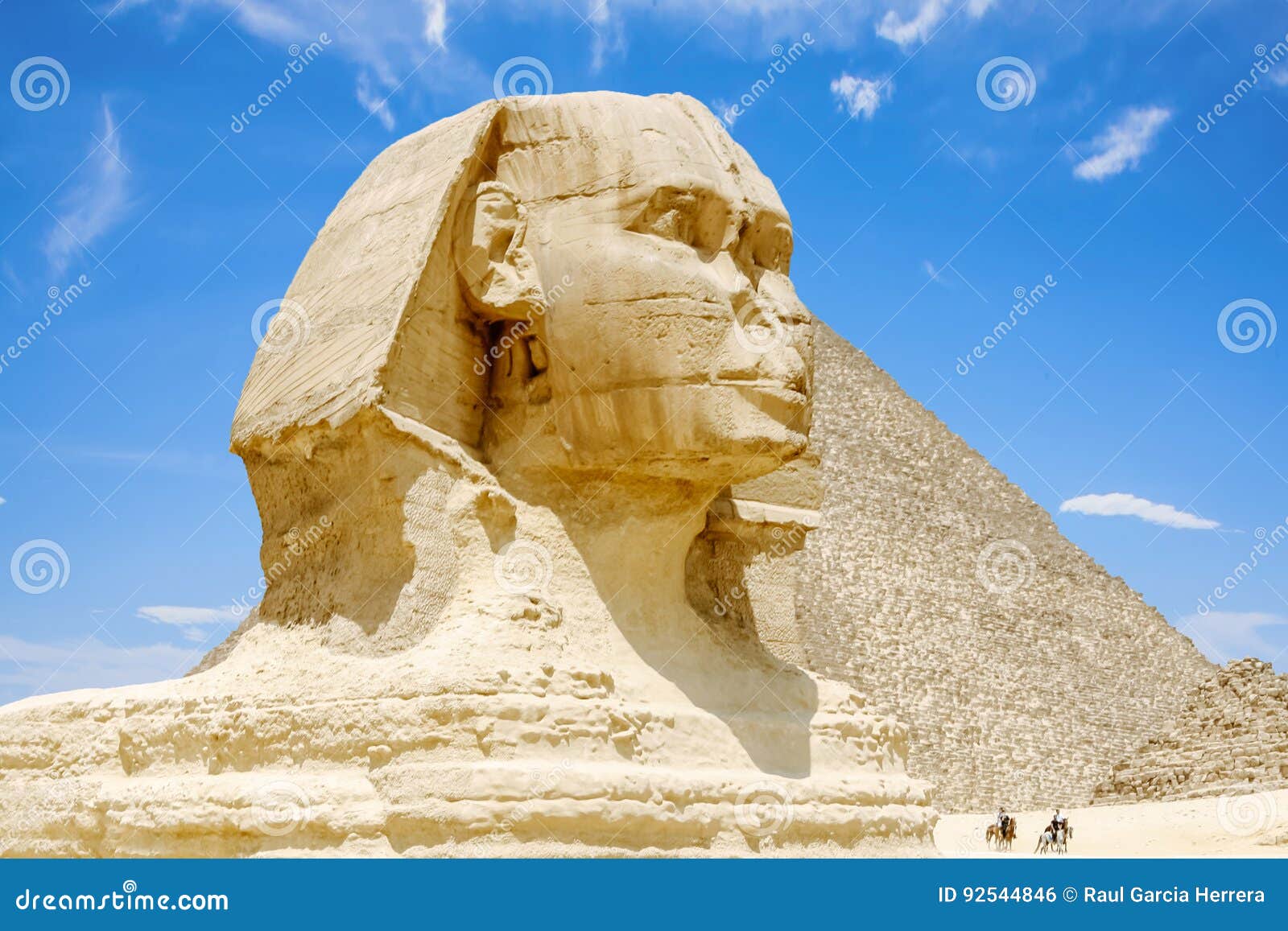 The Great Sphinx of Giza. Egypt Stock Photo - Image of landmark ...