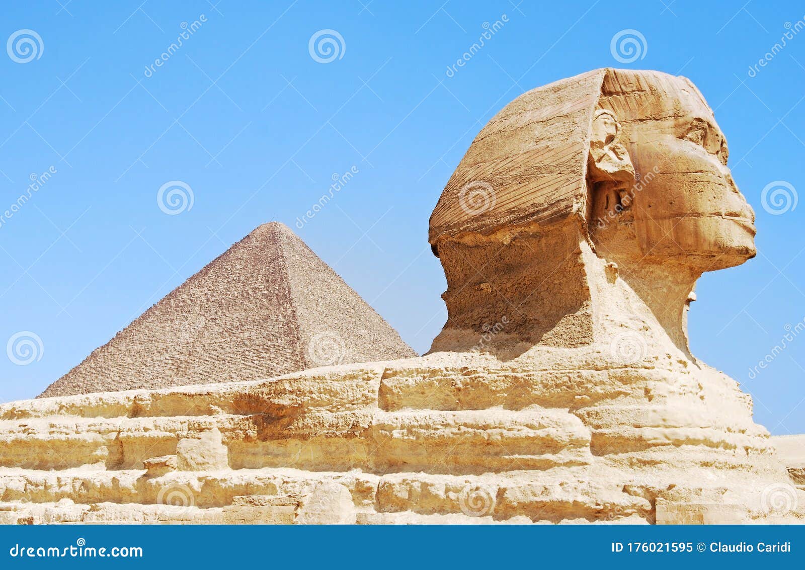 The Great Sphinx in Giza. Egypt Stock Image - Image of desert, history ...