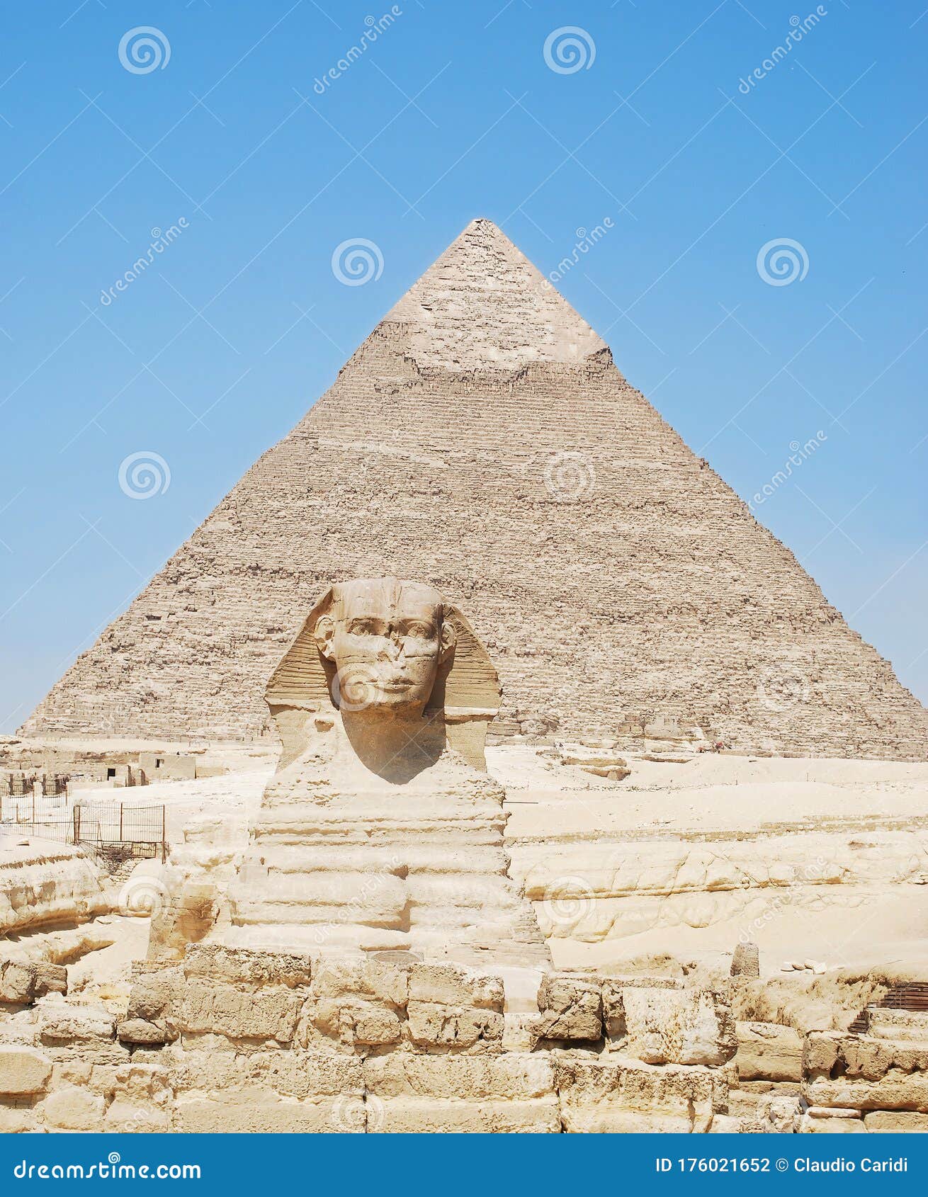 The Great Sphinx in Giza. Egypt Stock Photo - Image of monument, head ...