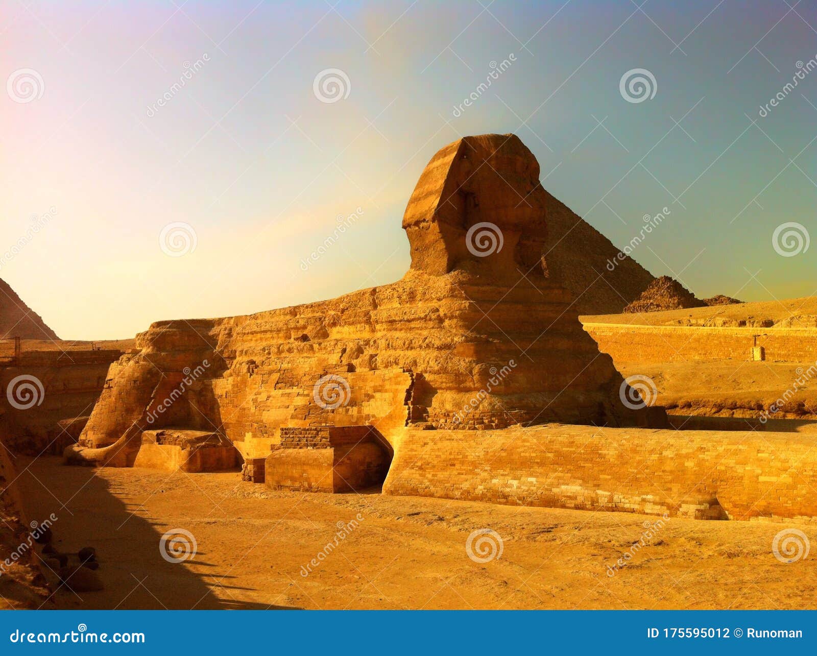 Great Sphinx of Giza stock photo. Image of historical - 175595012