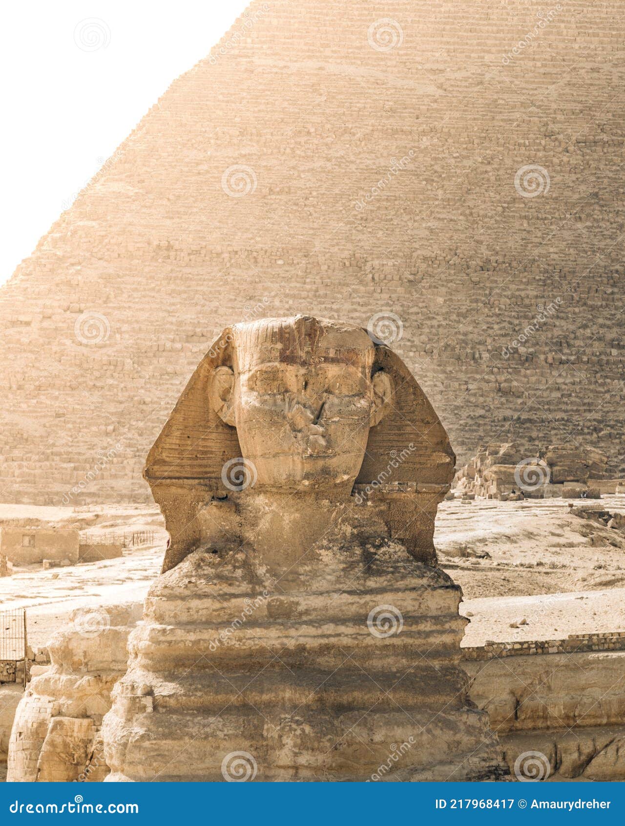 The Great Sphinx of Giza stock image. Image of famous - 217968417