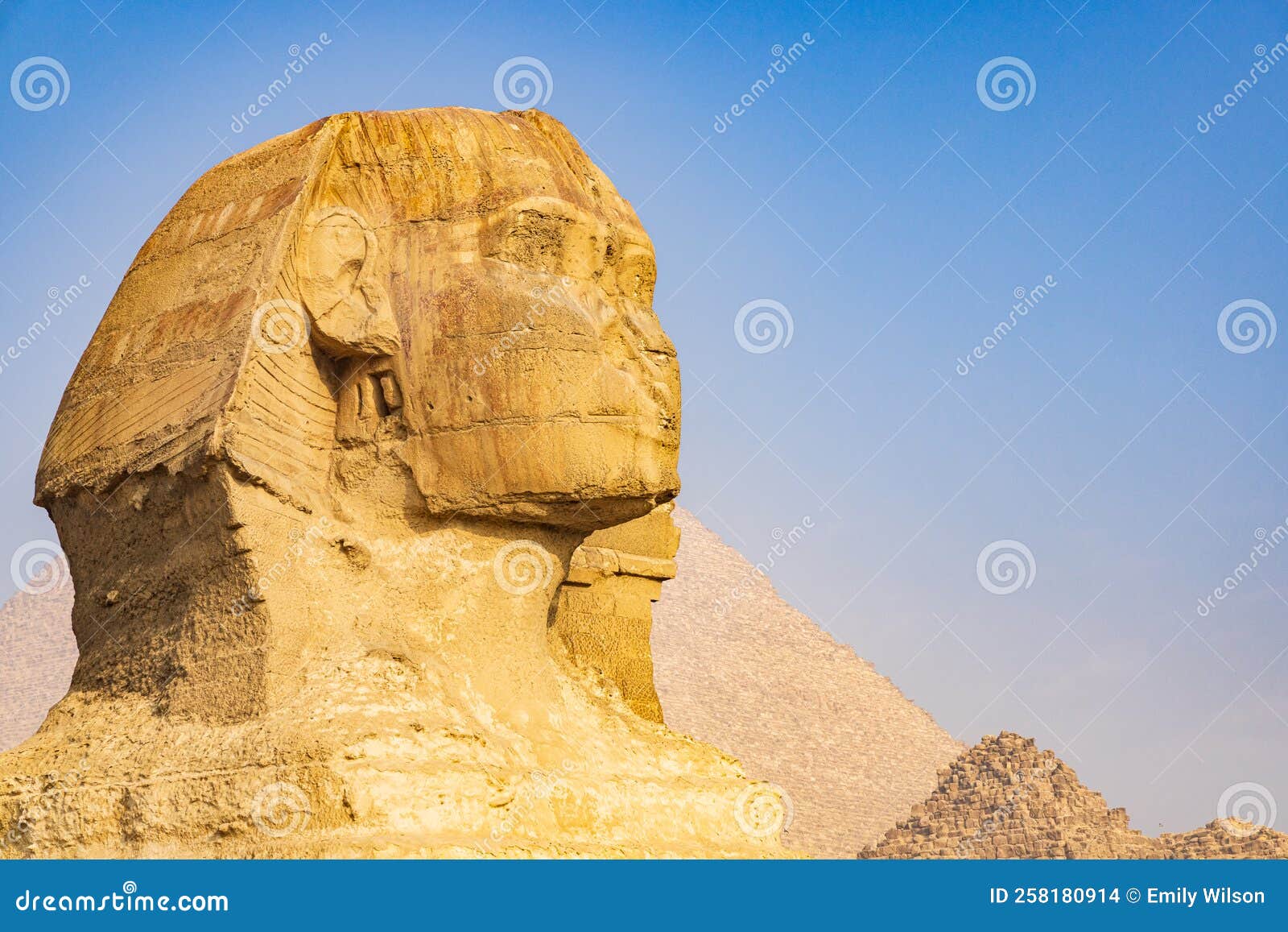 The Great Sphinx at the Great Pyramid Complex in Giza Stock Photo ...
