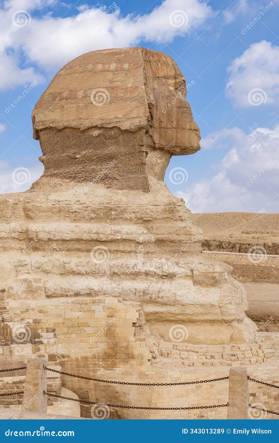 The Great Sphinx at the Great Pyramid Complex in Giza Stock Image ...