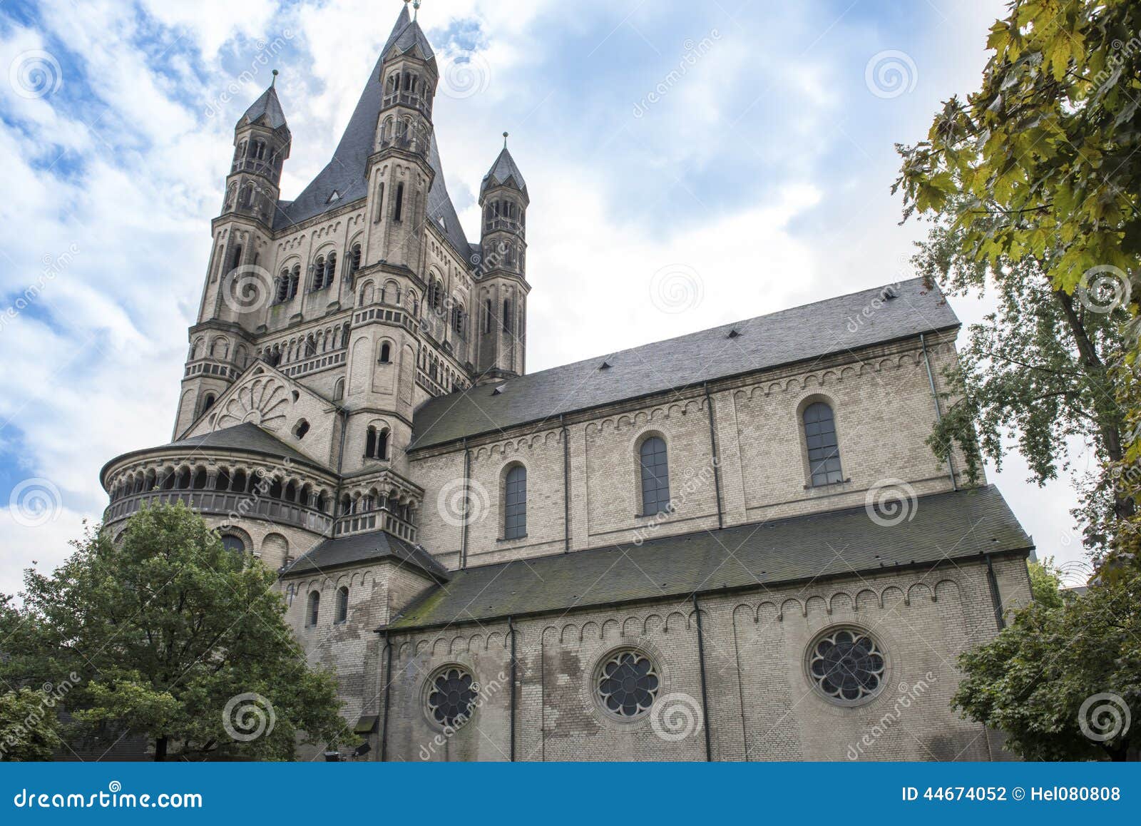 Great St. Martin Church, Cologne, Germany Stock Photo - Image of ...
