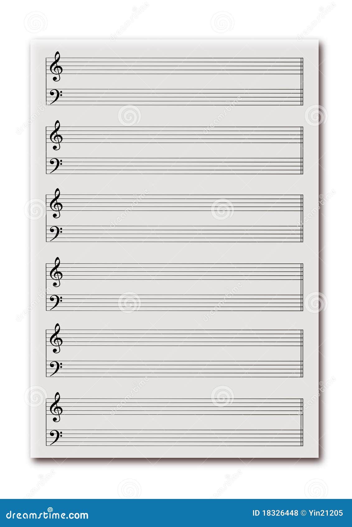 Great staff Manuscript stock illustration. Illustration of notation ...