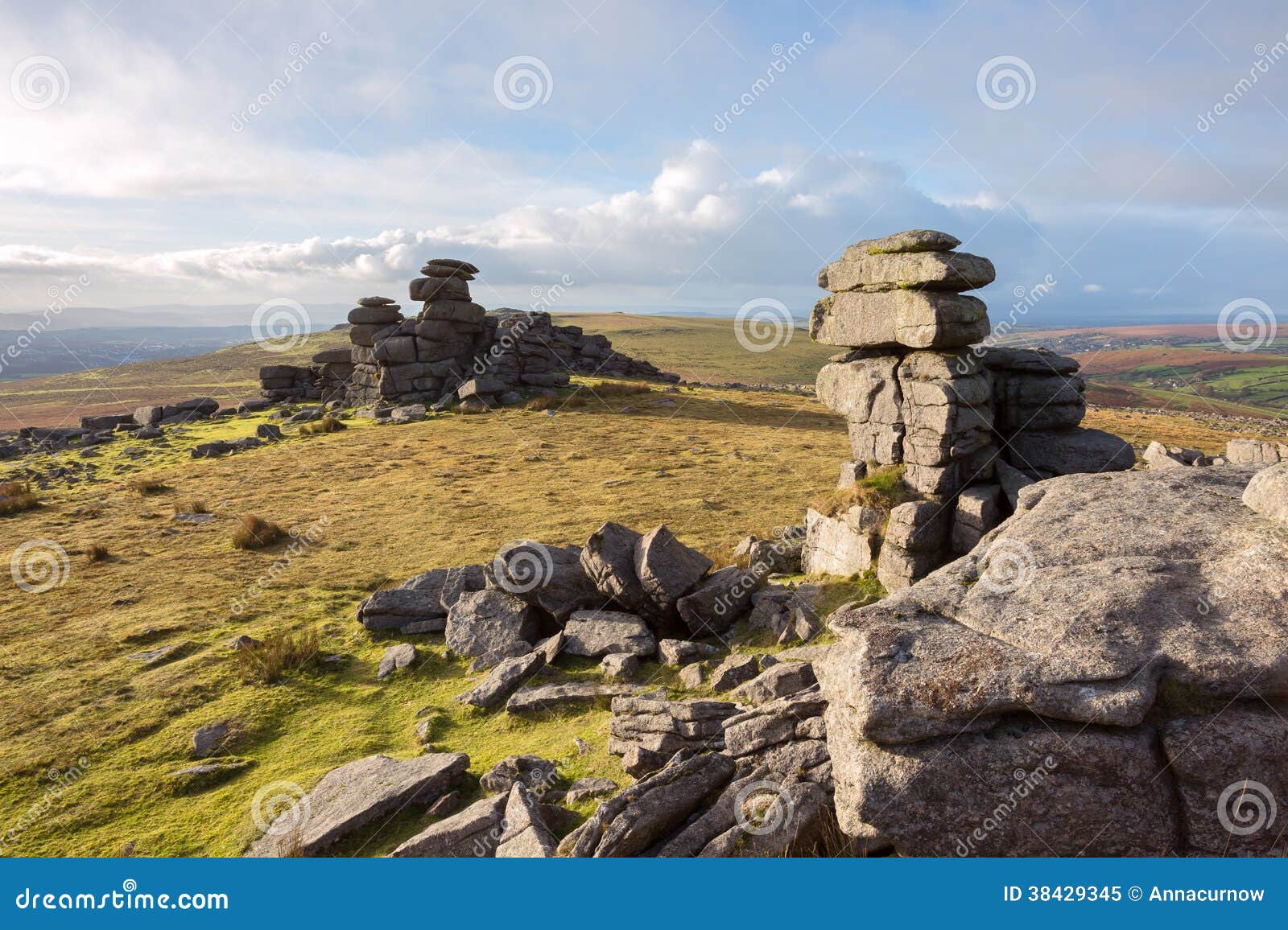 Great staple tor stock image. Image of moorland, moor - 38429345