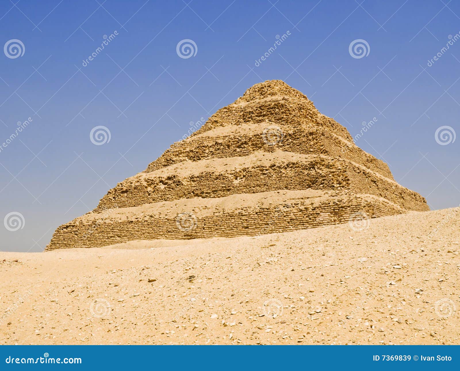 Great Step Pyramid of Djoser Stock Image - Image of tourism, desert ...