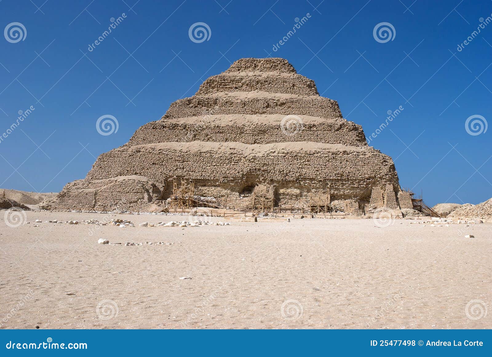 Great Stepped Pyramid stock photo. Image of egypt, destinations - 25477498