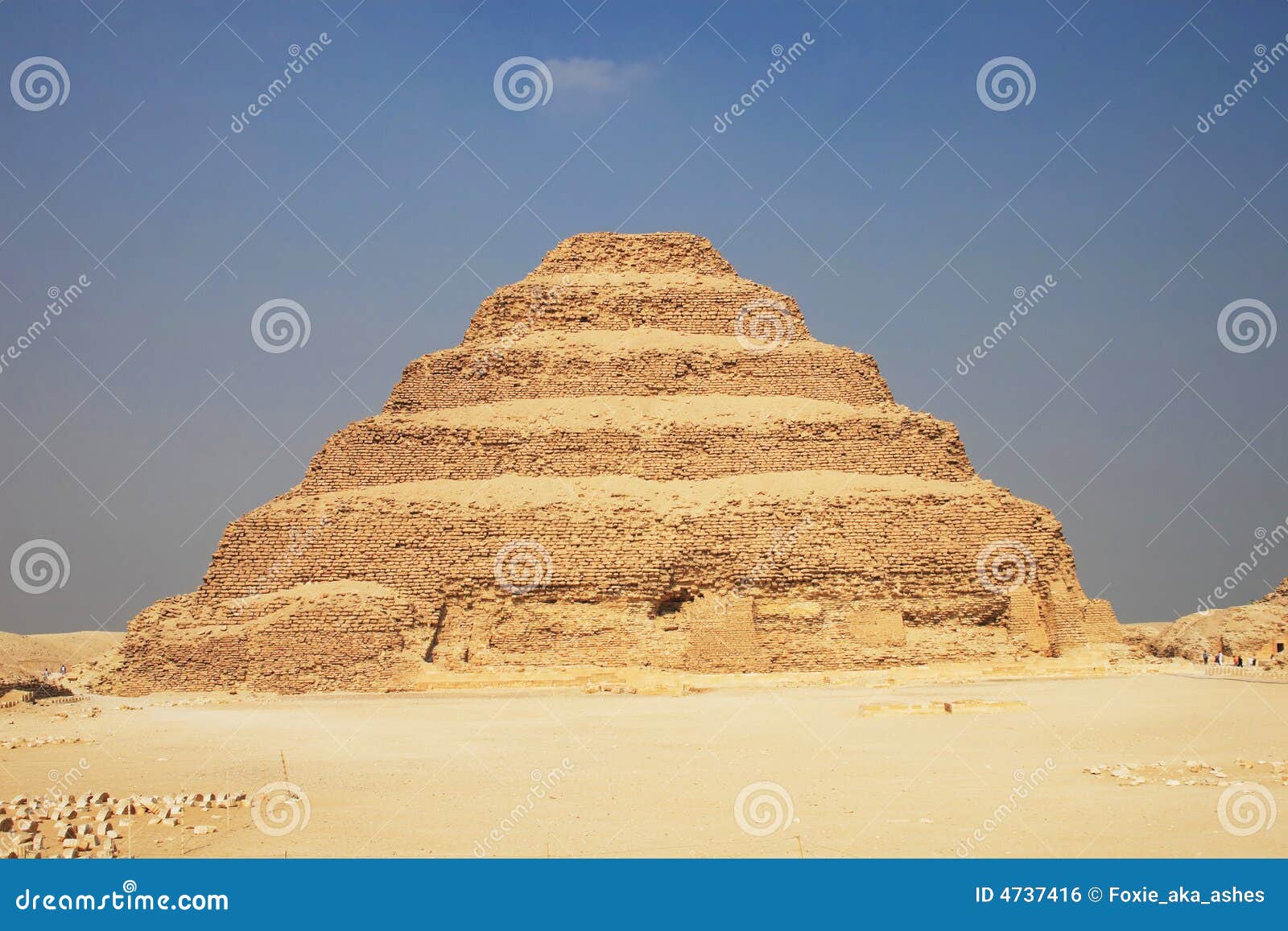 Great Stepped Pyramid stock photo. Image of pyramid, culture - 4737416