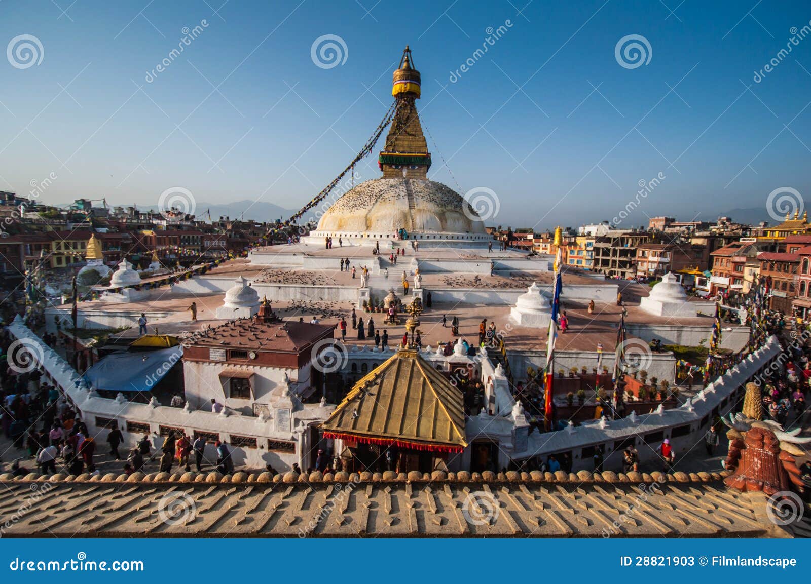 The Great stupa editorial stock photo. Image of monastery - 28821903
