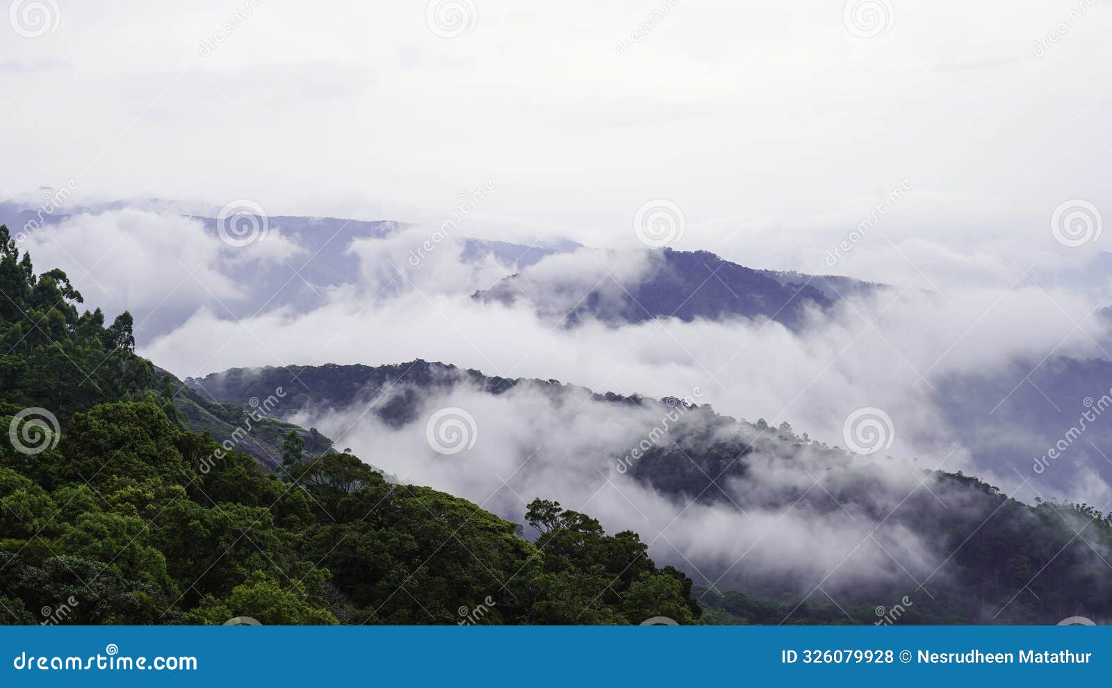 Kolukkumalai Sunrise View Point in Munnar, Kerala, India Stock Photo ...