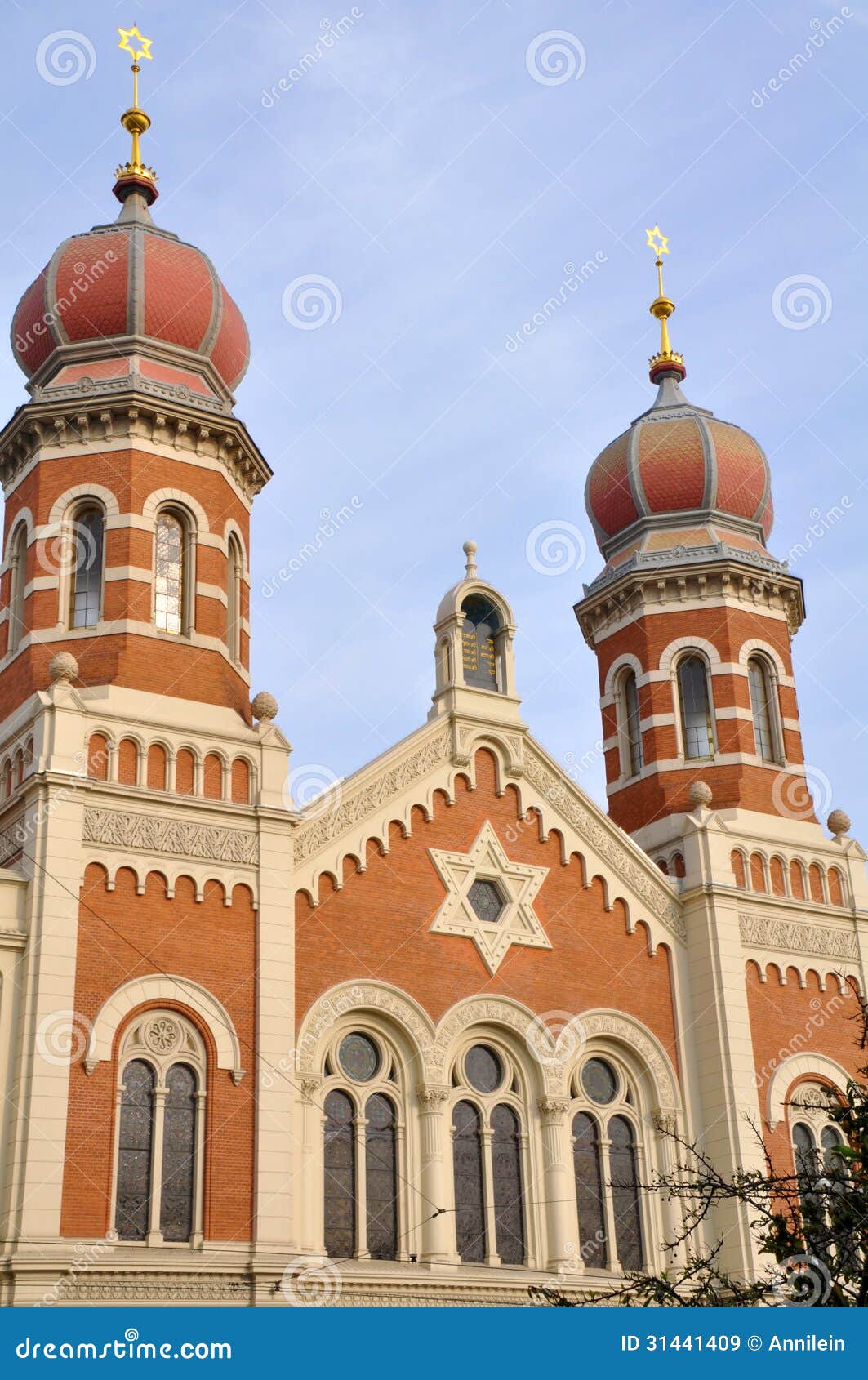 Great Synagogue in Pilsen stock image. Image of czech - 31441409