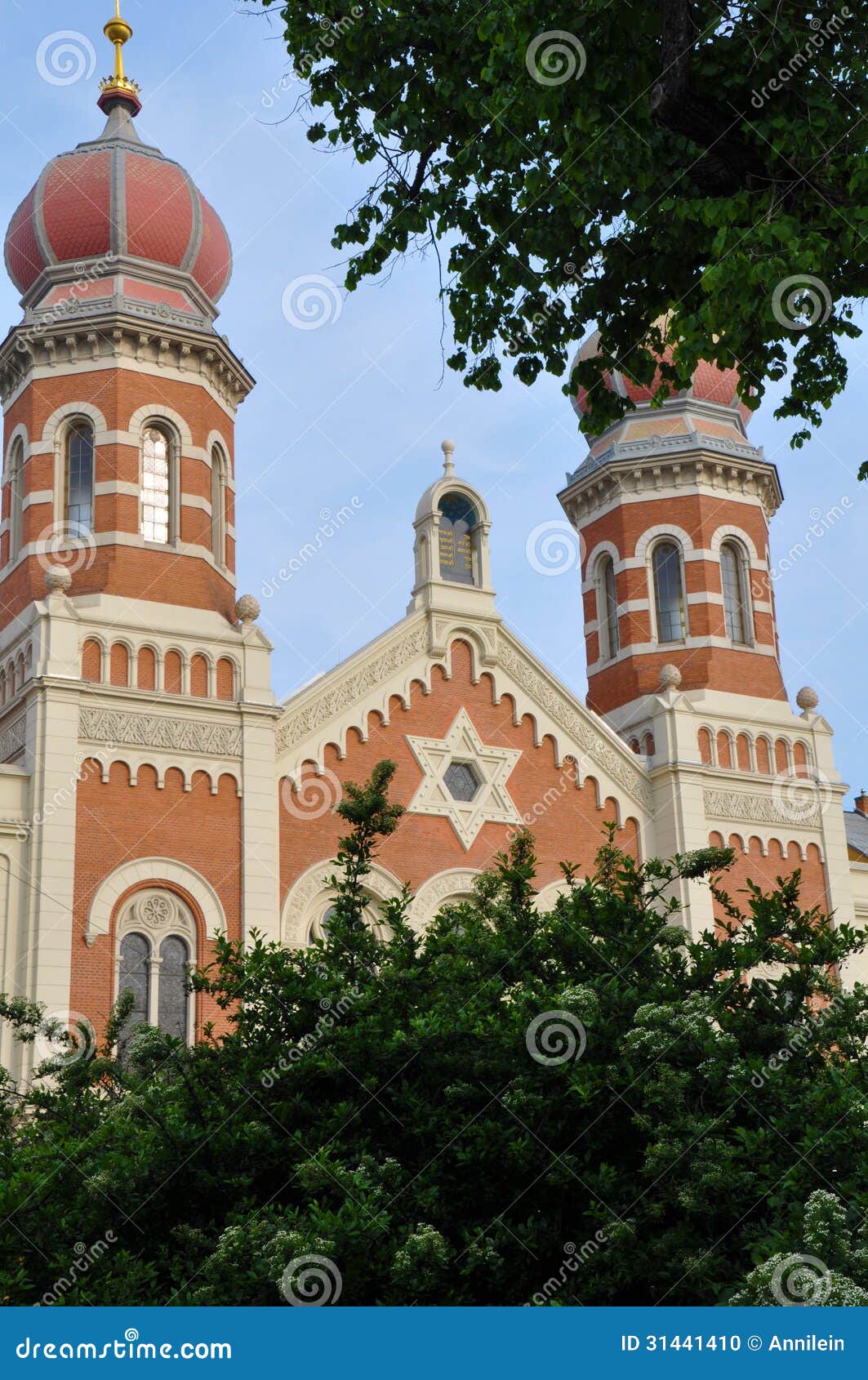 Great Synagogue in Pilsen stock photo. Image of biblical - 31441410