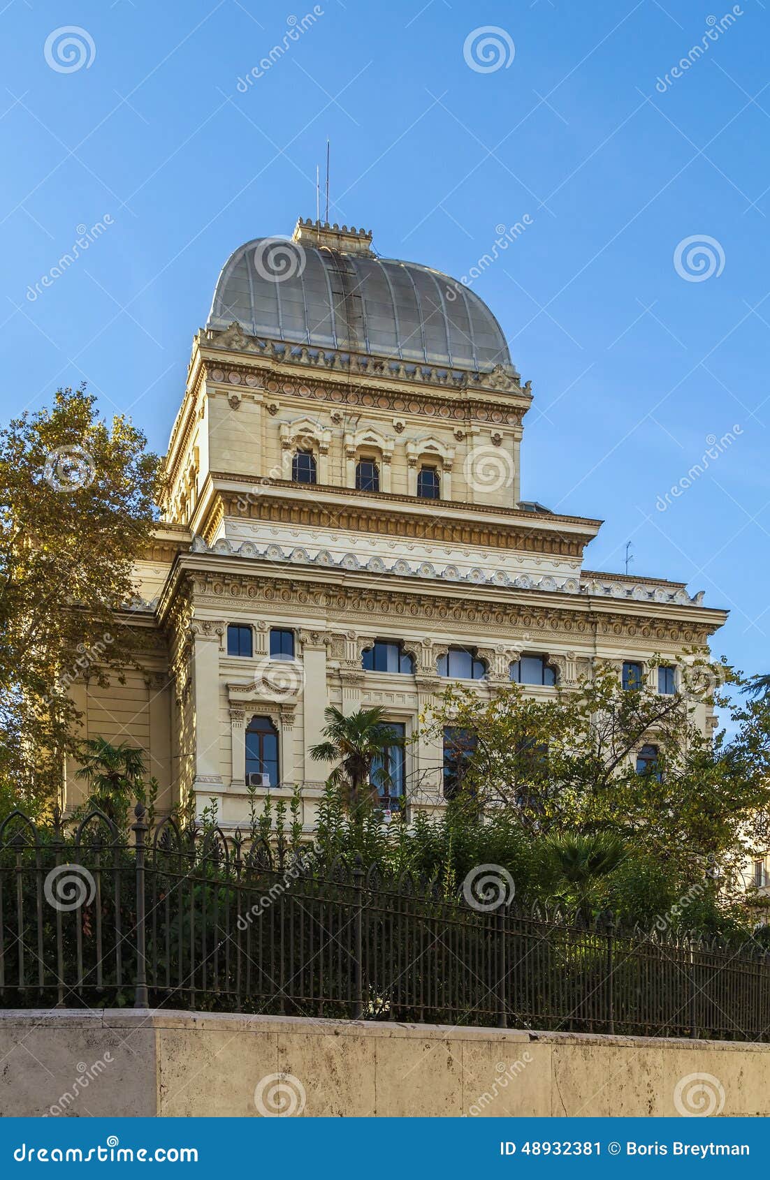 Great Synagogue of Rome stock image. Image of europe - 48932381