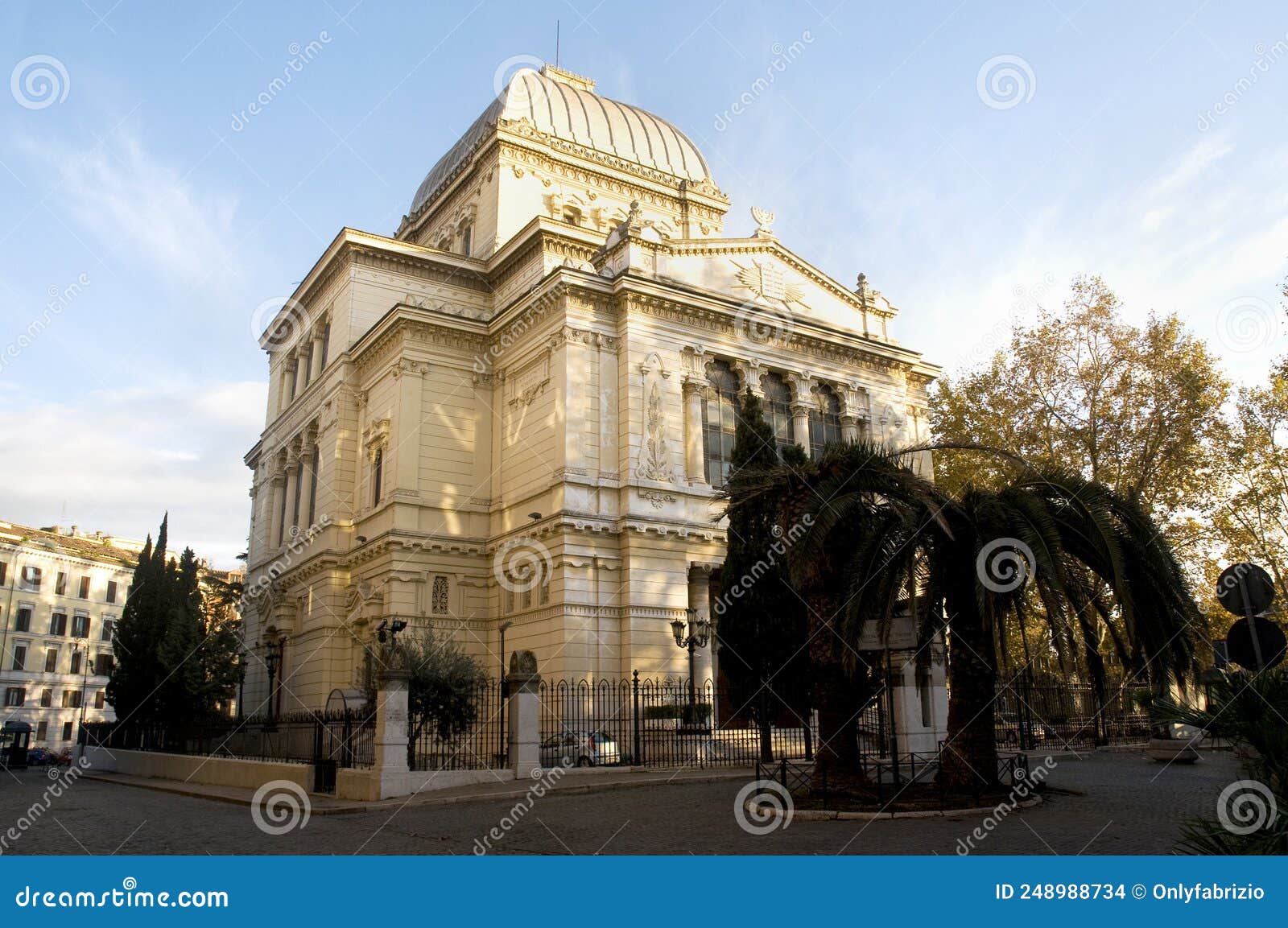 Great Synagogue of Rome stock photo. Image of tempio - 248988734