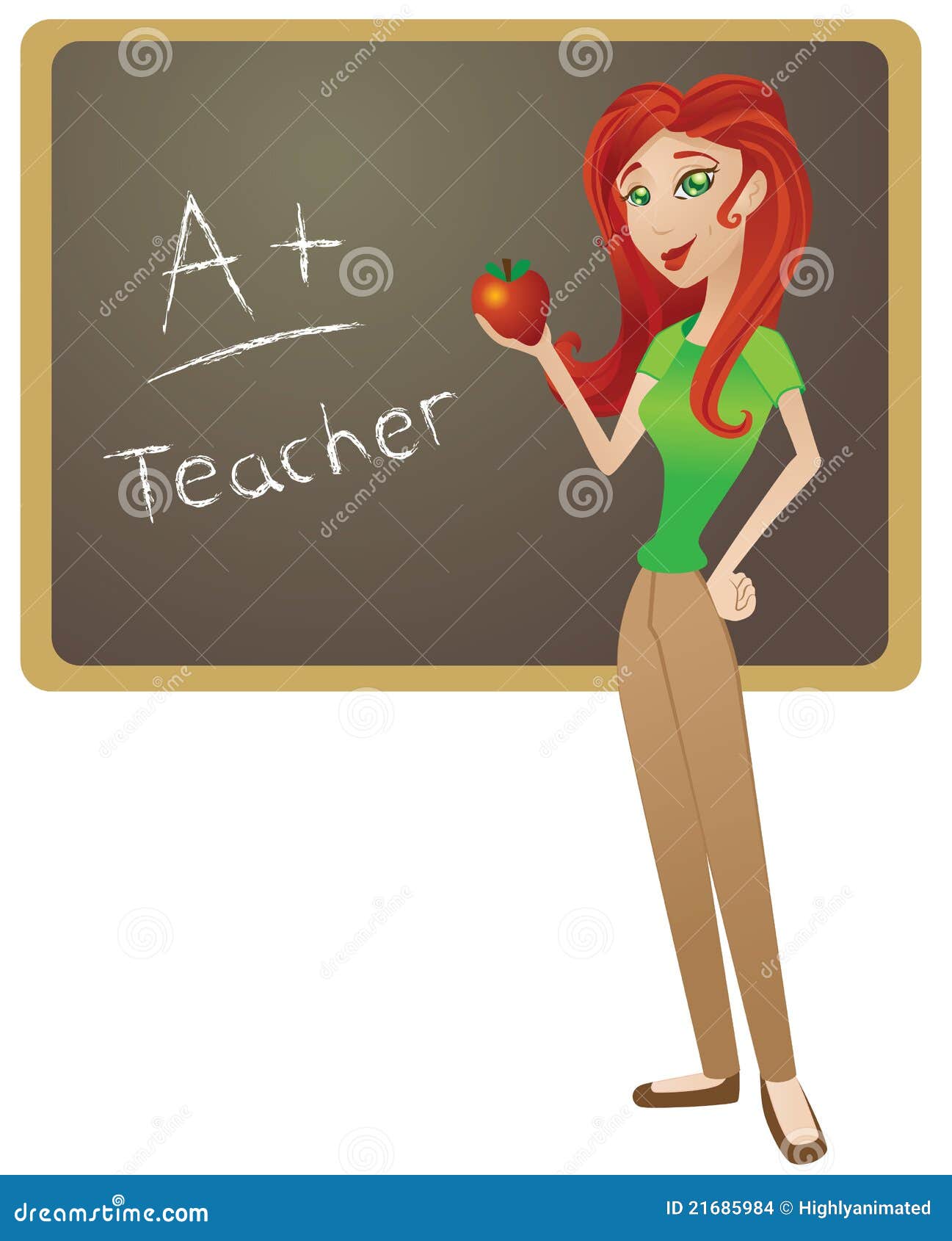 Great Teacher stock illustration. Illustration of female - 21685984