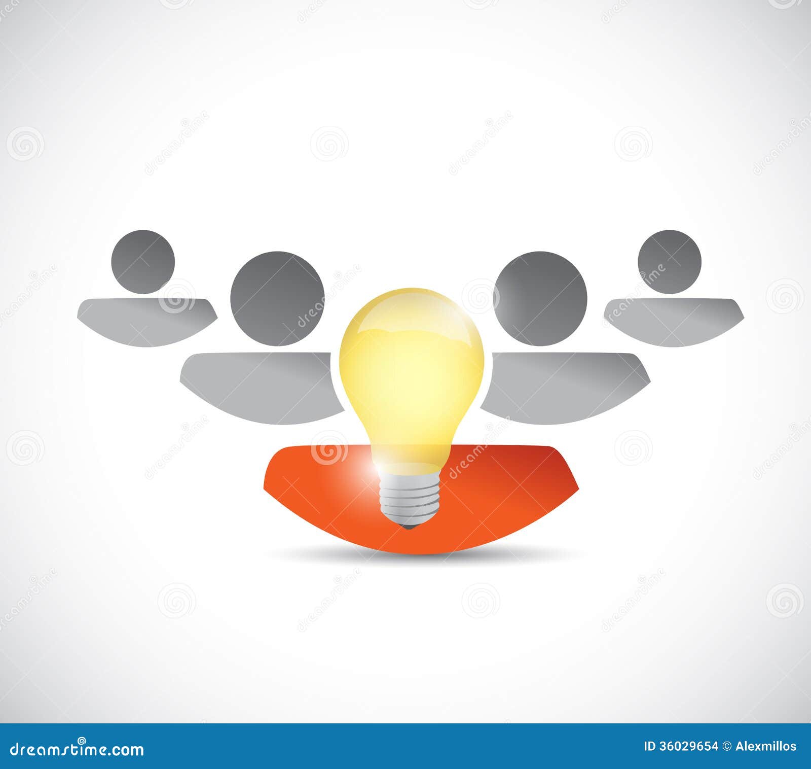 Great Team Idea Concept Illustration Design Stock Illustration ...