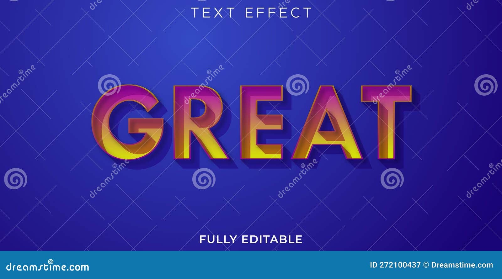 Great Text Effect Design Template. it Can Can Change Easily Stock ...