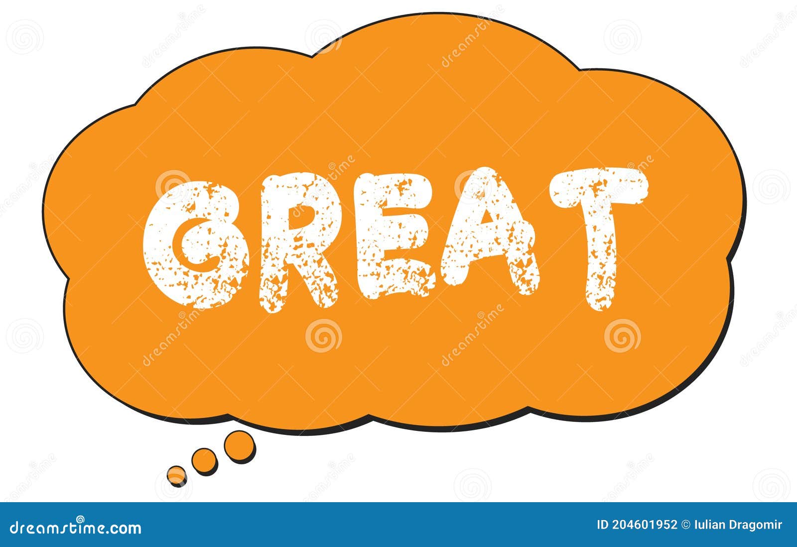 Great Text Presented On Logo Style Colorful Background Cartoon Vector ...