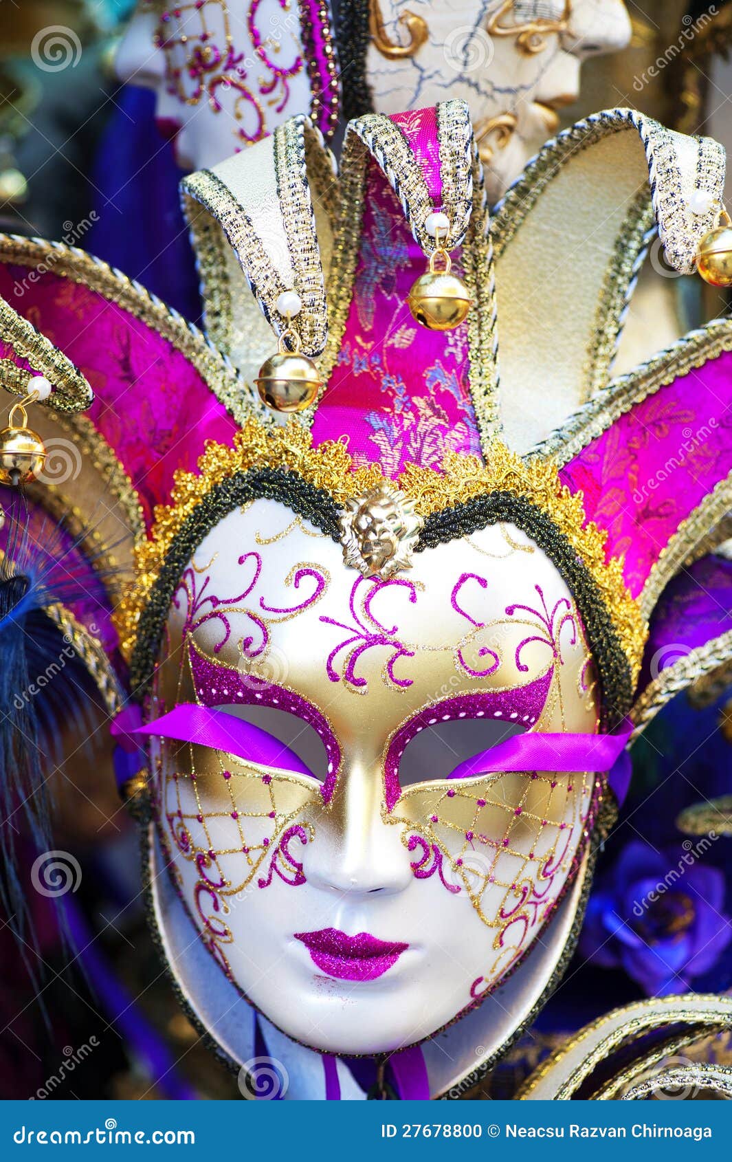 Great Traditional Venetian Mask Stock Photo - Image of craft, mardi ...