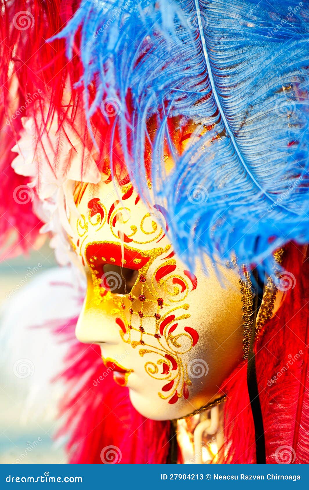 Great Traditional Venetian Mask Stock Image - Image of head, disguise ...