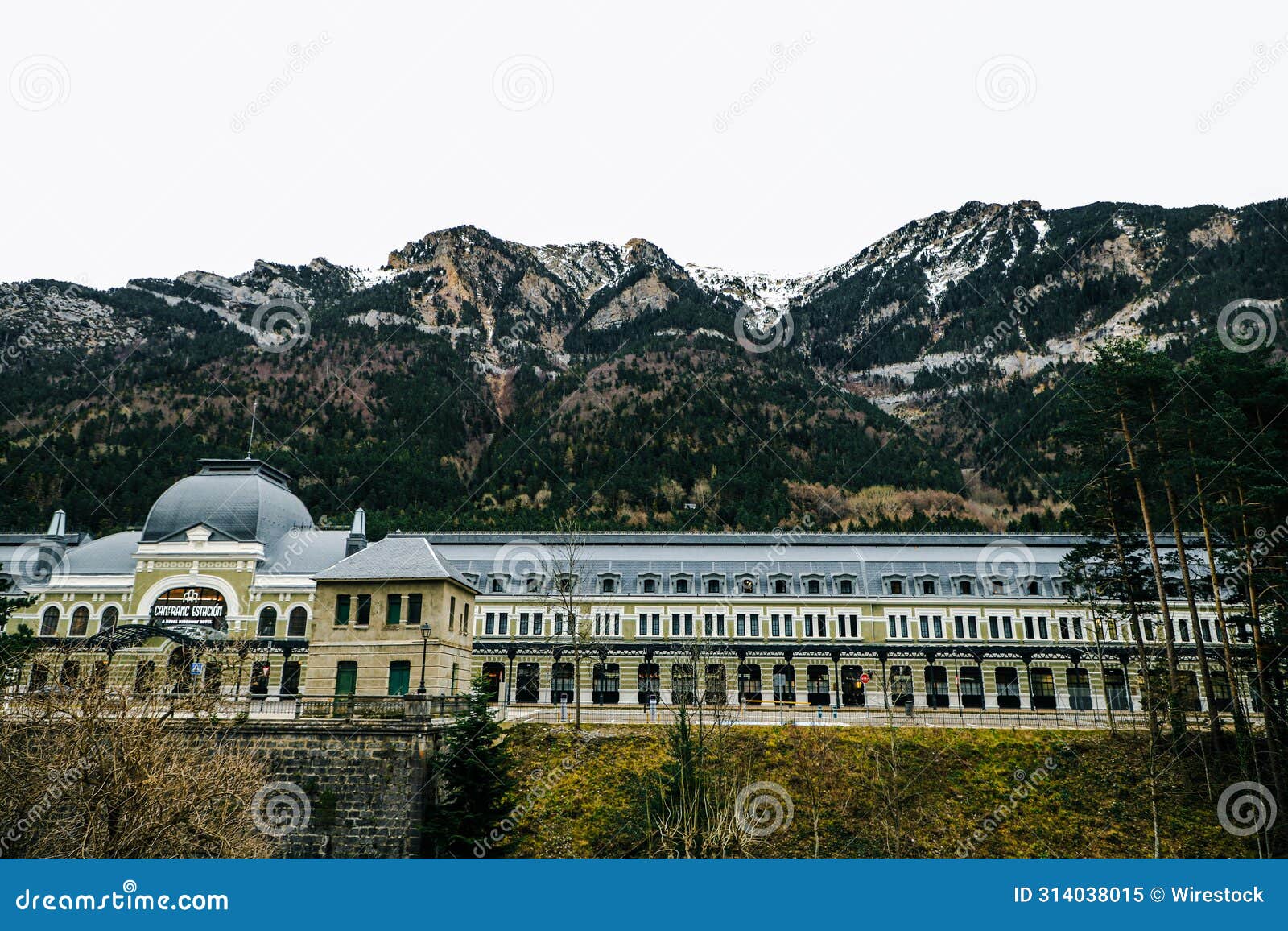 Great Train Station of Canfranc, Jaca, Spain. Editorial Image - Image ...