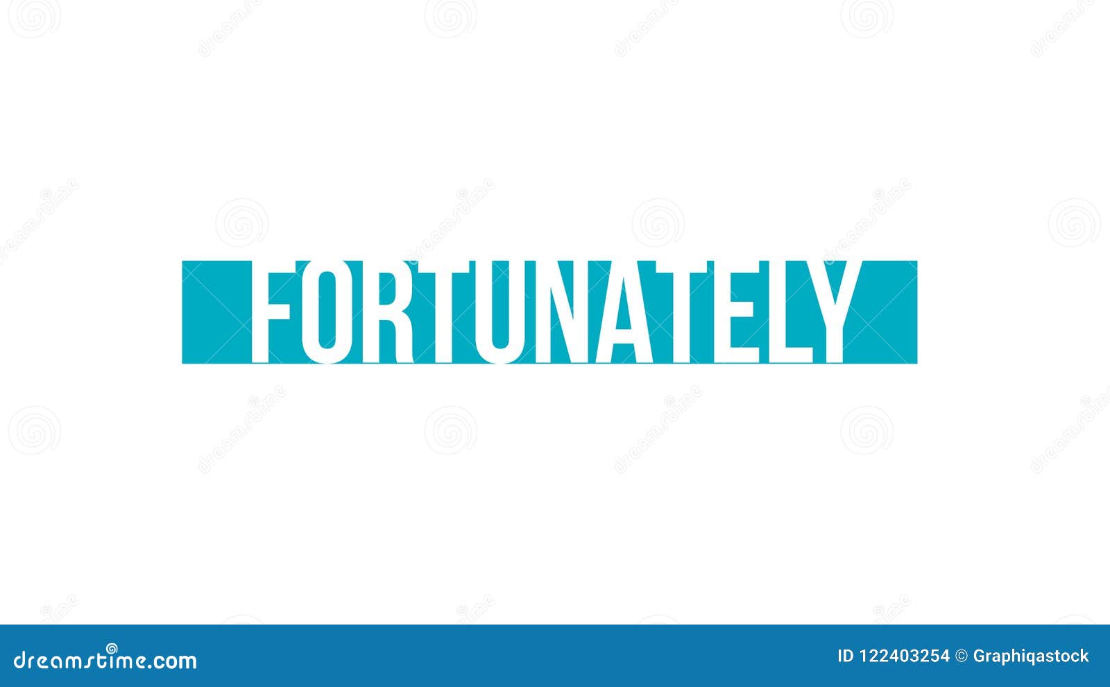 Fortunately Typography Design Stock Vector - Illustration of font ...