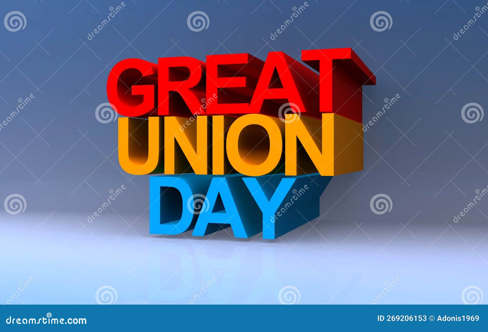 Great union day on blue stock illustration. Illustration of banner ...