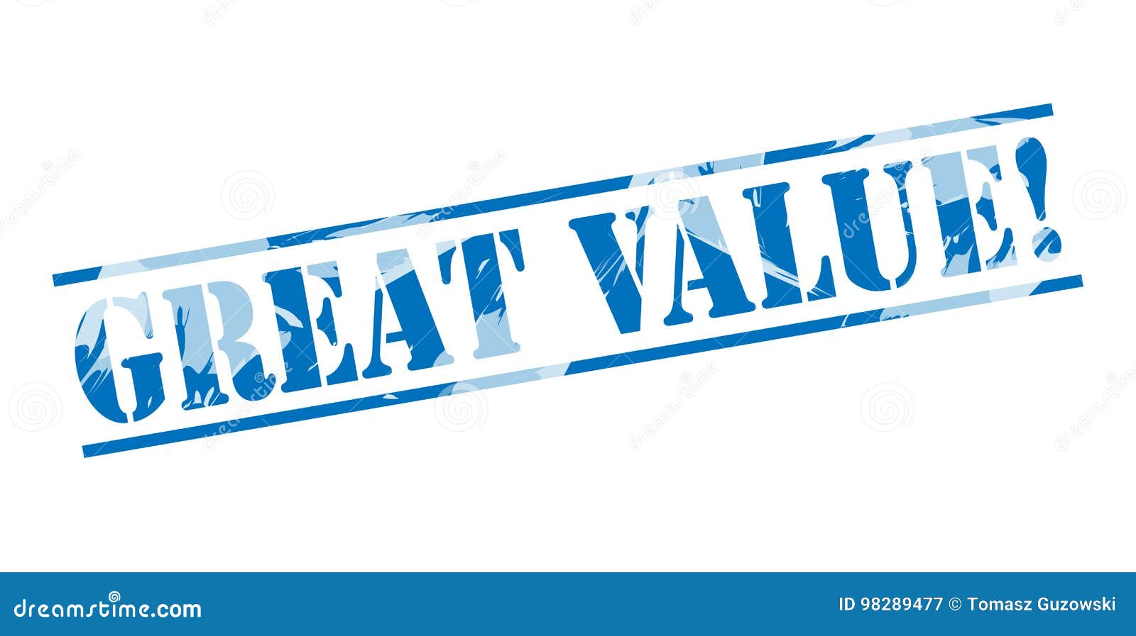 Great value blue stamp stock illustration. Illustration of grunge ...