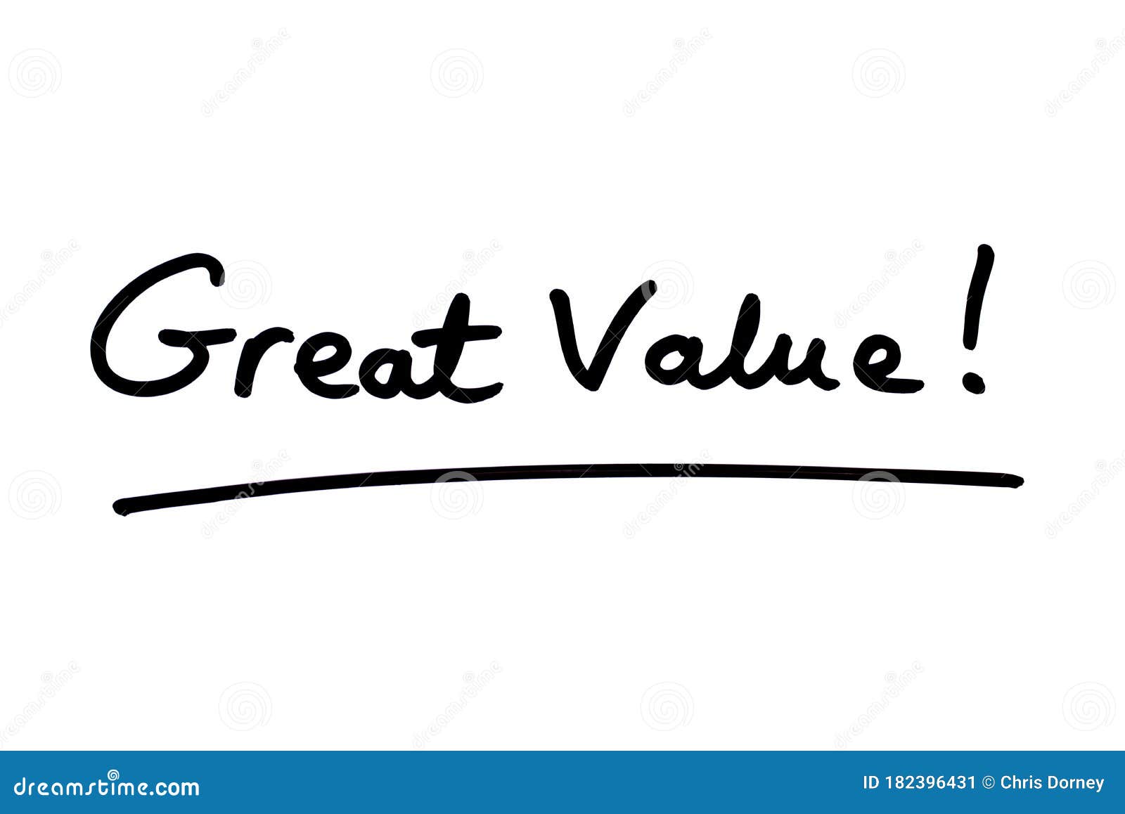 Great Value stock illustration. Illustration of notice - 182396431