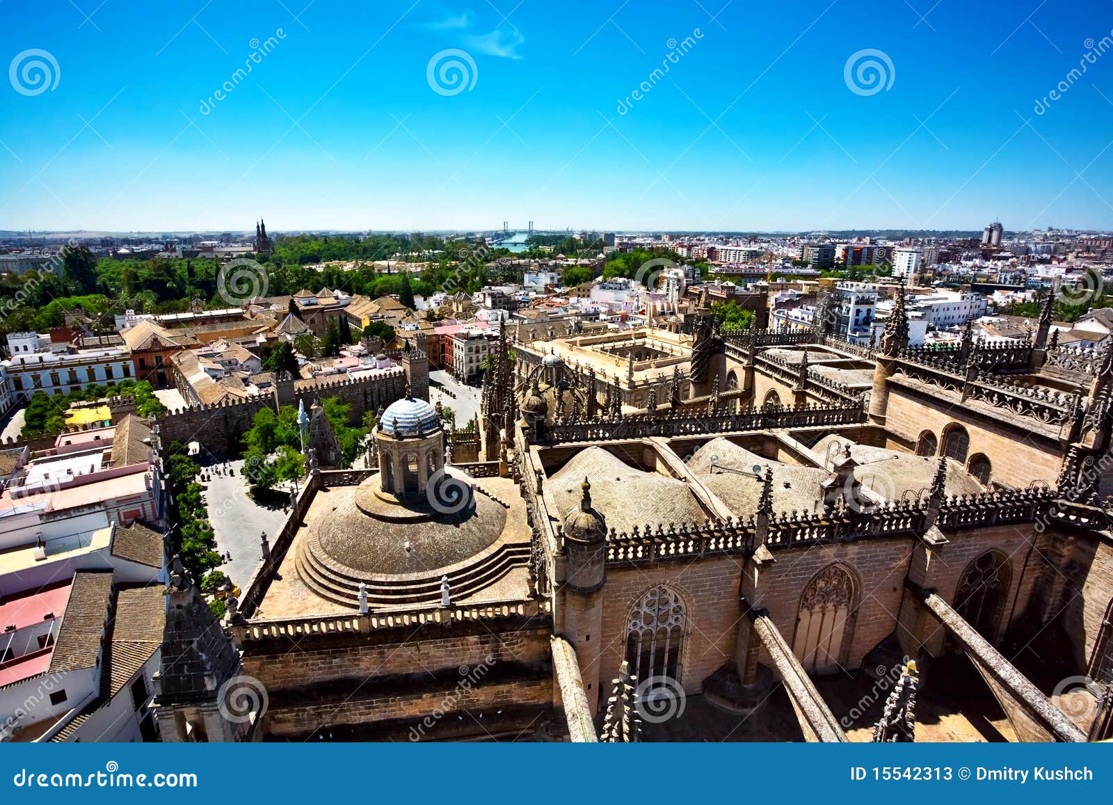 Great view of Spanish town stock image. Image of famous - 15542313