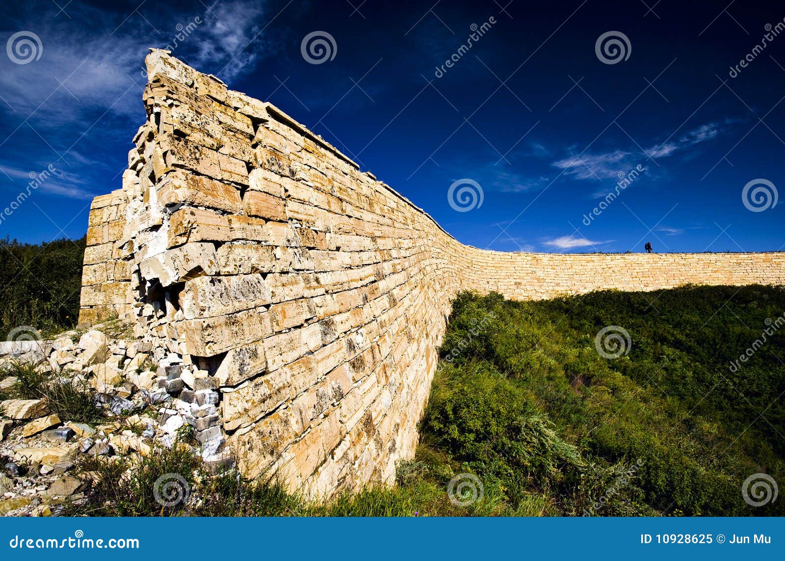 The great wall stock image. Image of travel, stone, mountain - 10928625