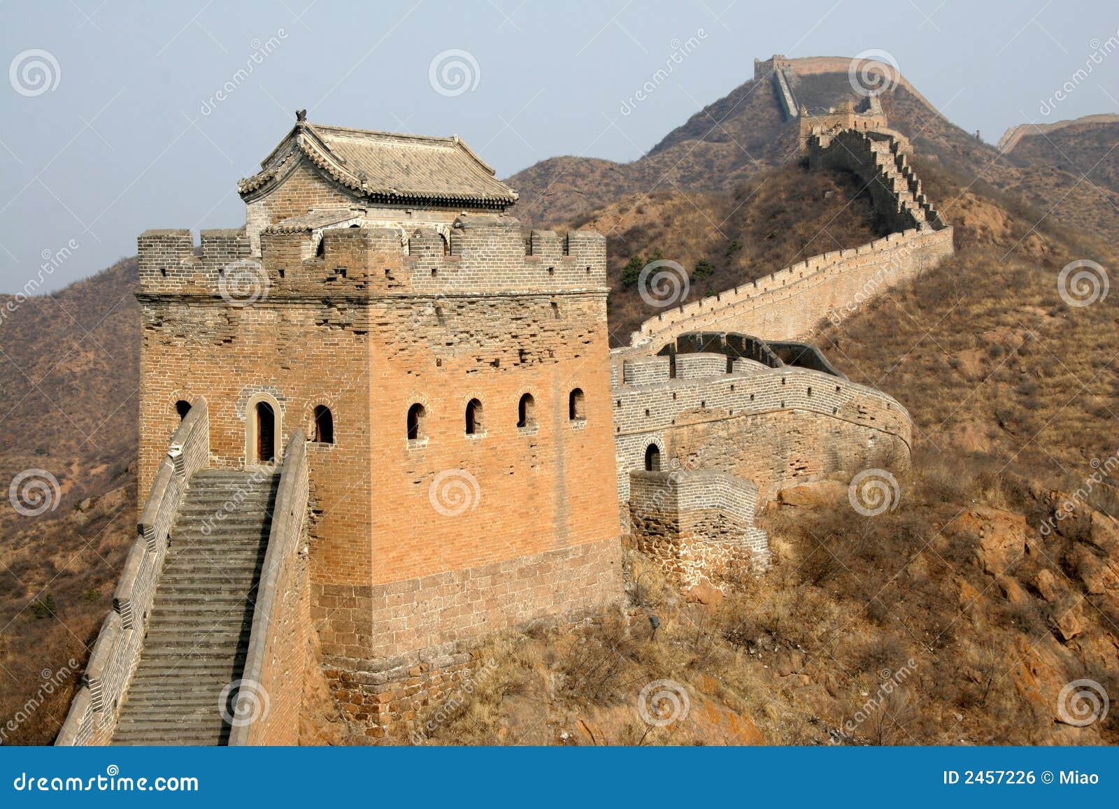 Great Wall stock photo. Image of landmark, chinese, symbol - 2457226