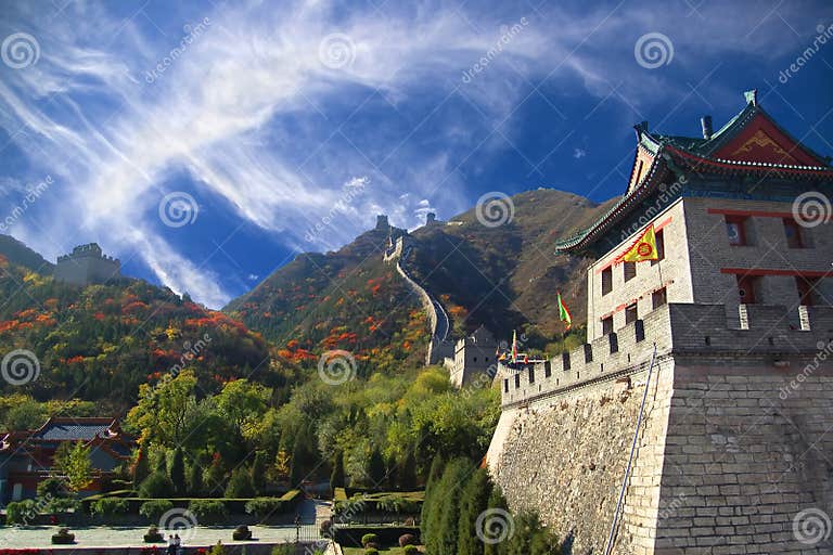 Great wall stock image. Image of badalin, china, invader - 4536331