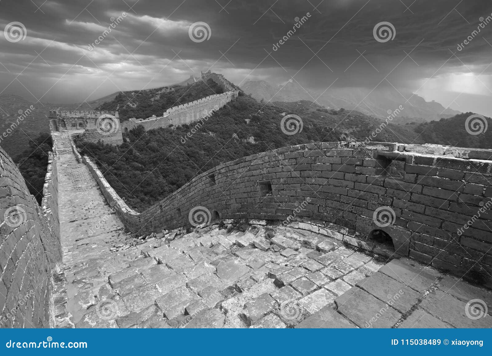 Beijing Great Wall Apocalyptic Typhoon, China Stock Image - Image of ...